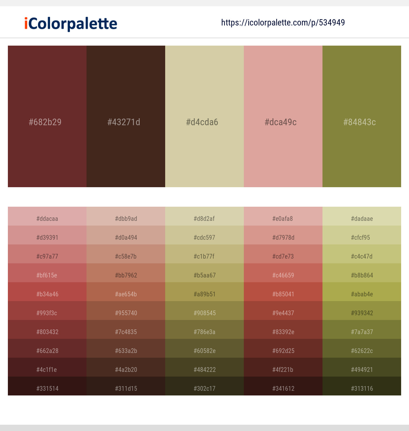 Irish Coffee – Cork – Akaroa – Petite Orchid – Sycamore Color scheme ...