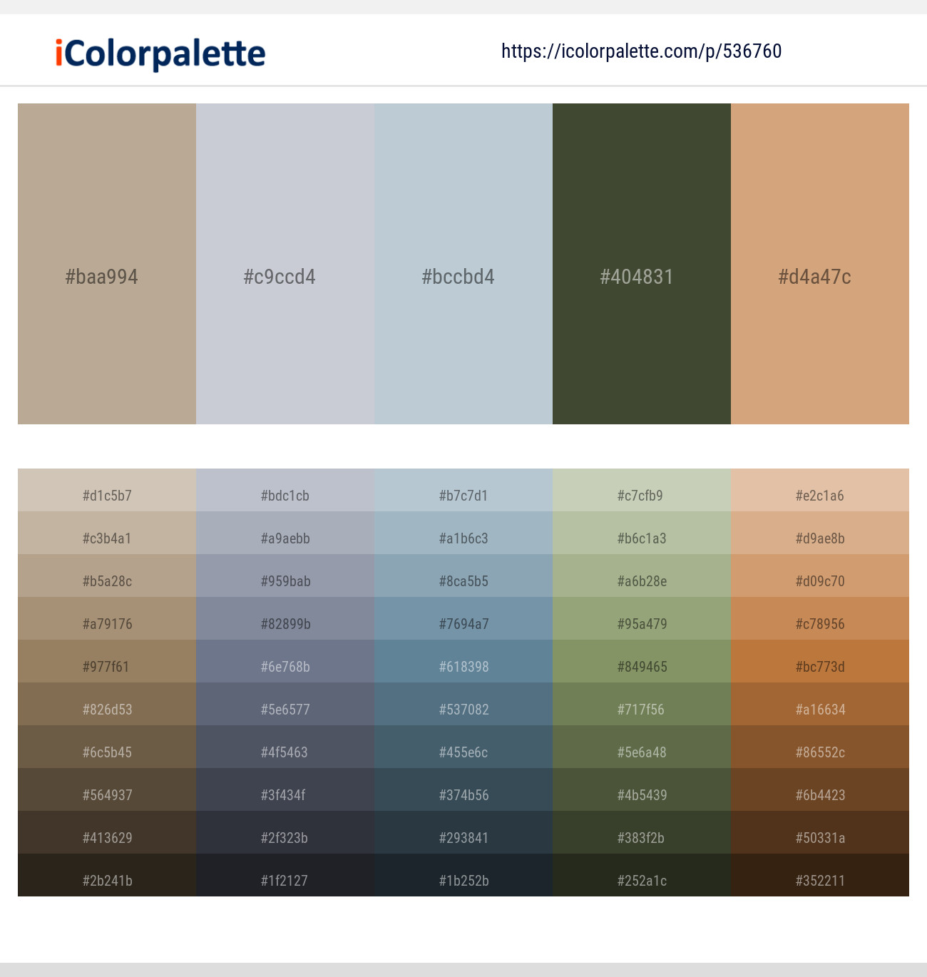 720+ Latest Color Schemes with Ghost Color tone combinations | 2022 ...