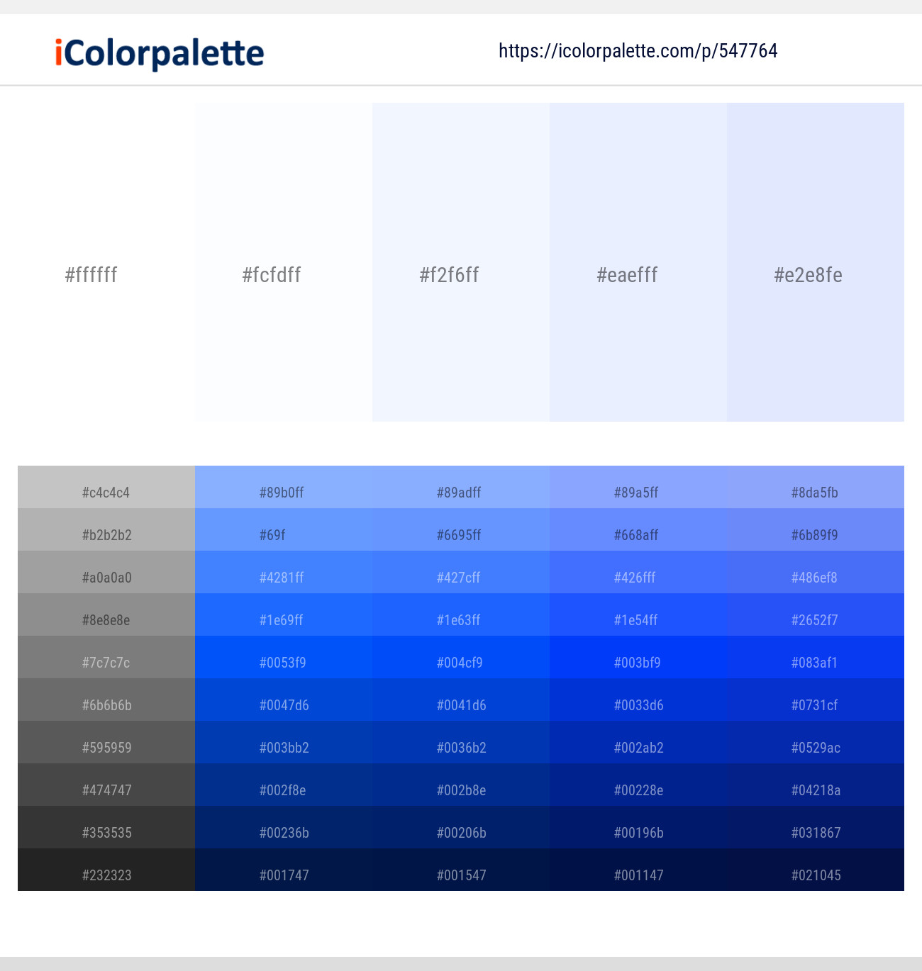 White – Zircon – Zircon – Zircon – Hawkes Blue Color scheme | iColorpalette