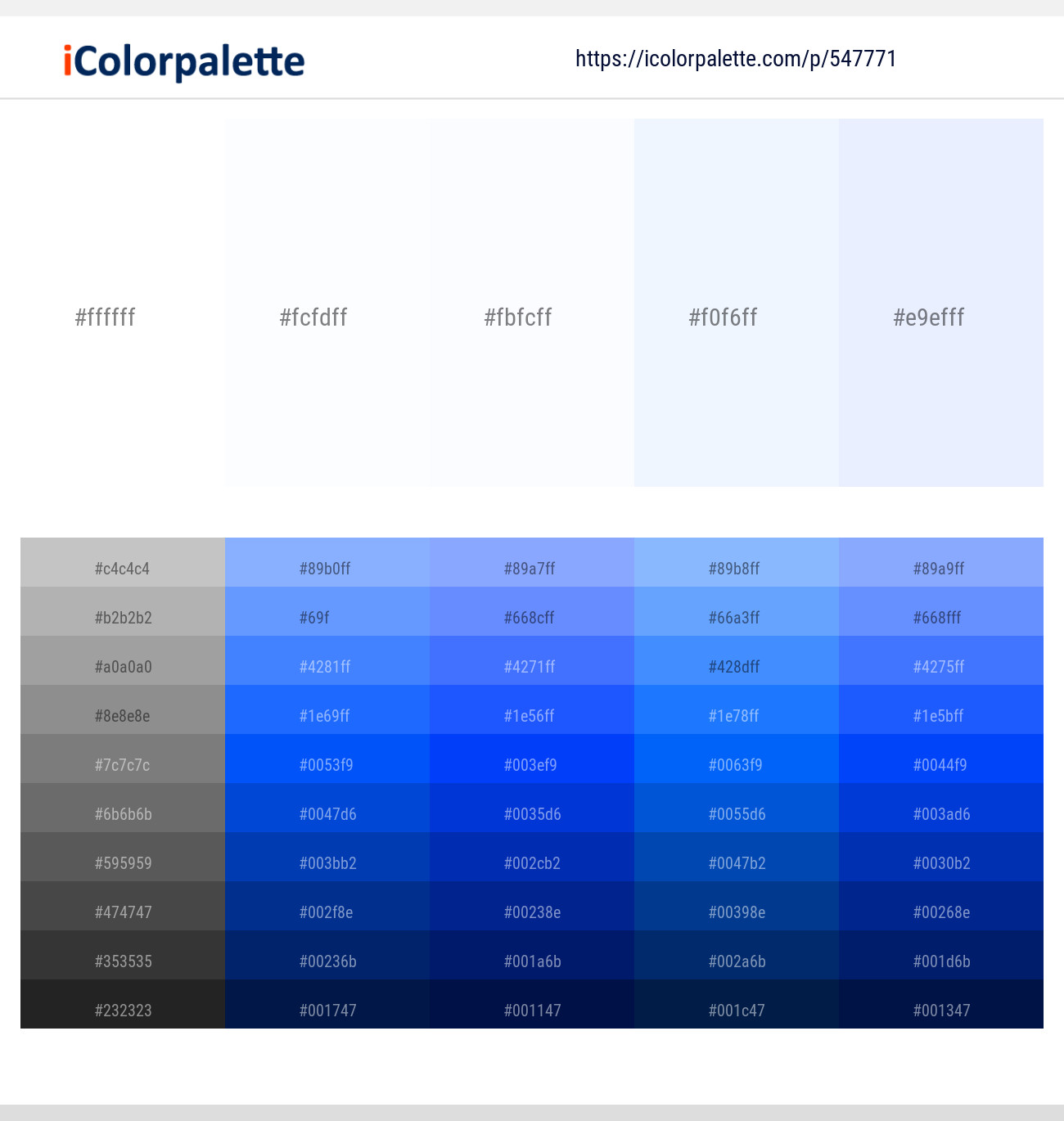 23 Latest Color Schemes with White And Alice Blue Color tone ...