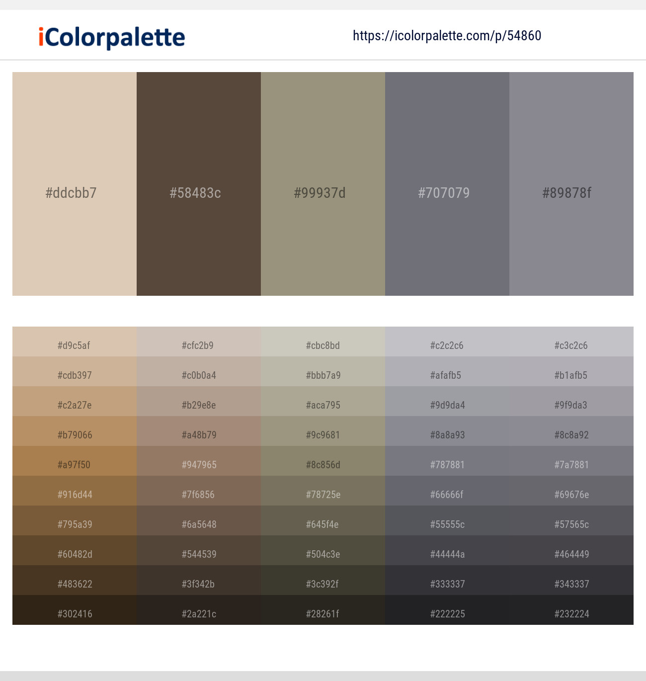 2+ Bone And Jumbo Color Palettes & Gradient Ideas | iColorPalette