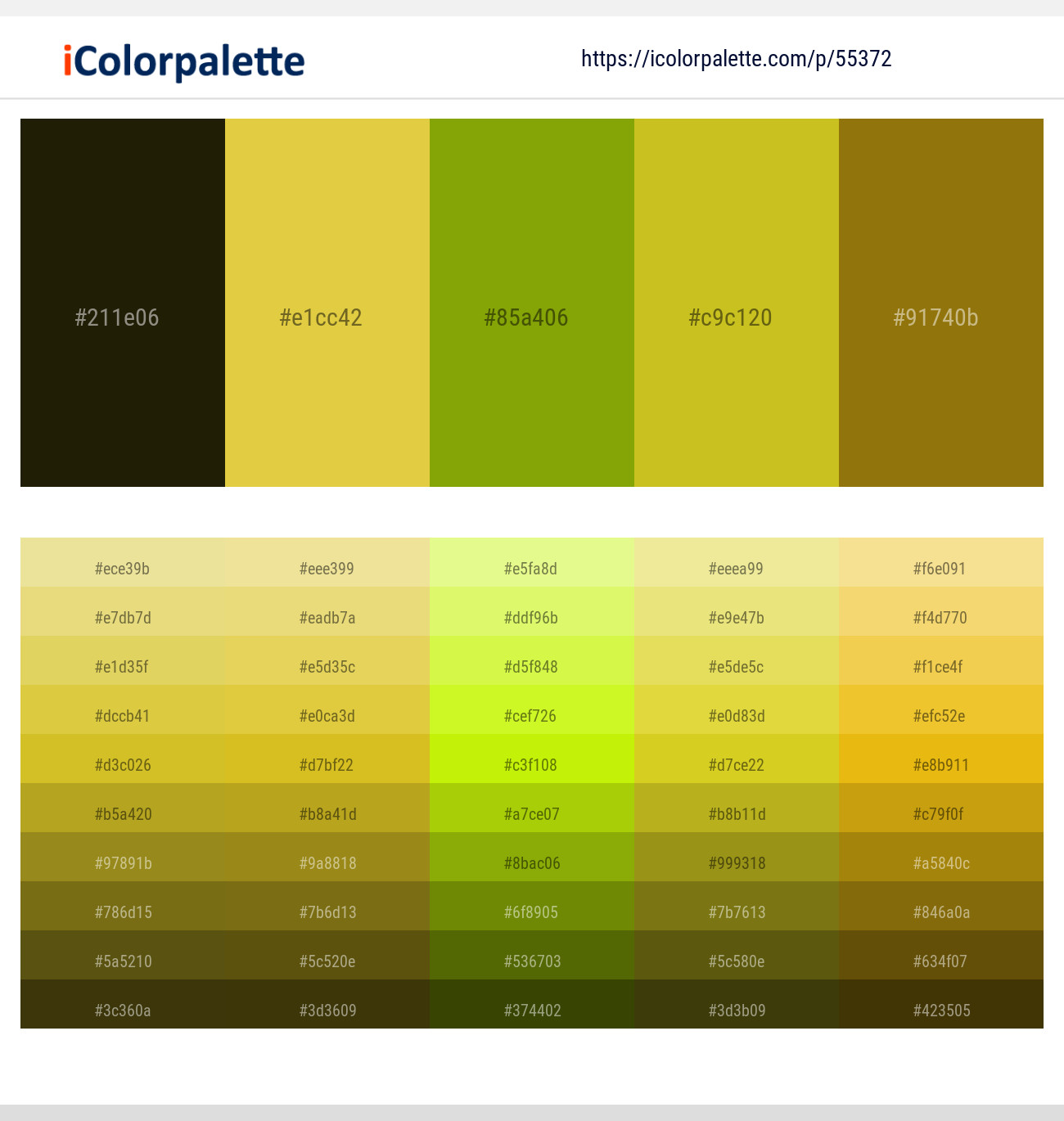 2 Latest Color Schemes with Key Lime Pie And Corn Harvest Color tone ...