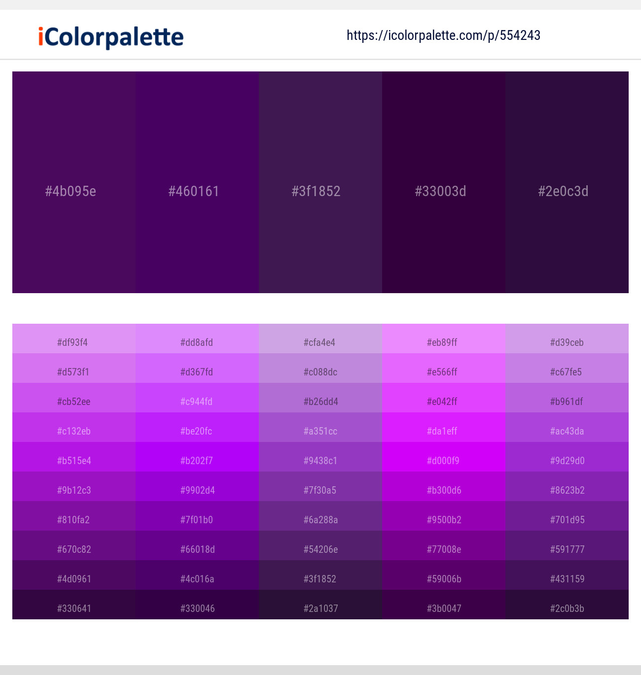 300+ Latest Color Schemes with Grape Color tone combinations | 2025 ...