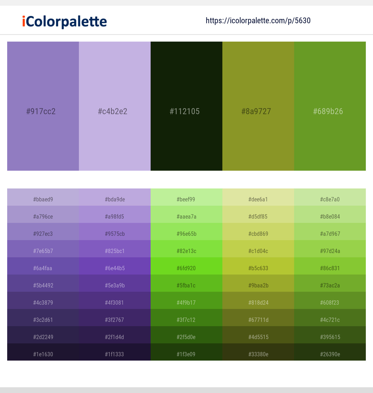 2 Latest Color Schemes with Purple Mountain’s Majesty And Pine Tree ...