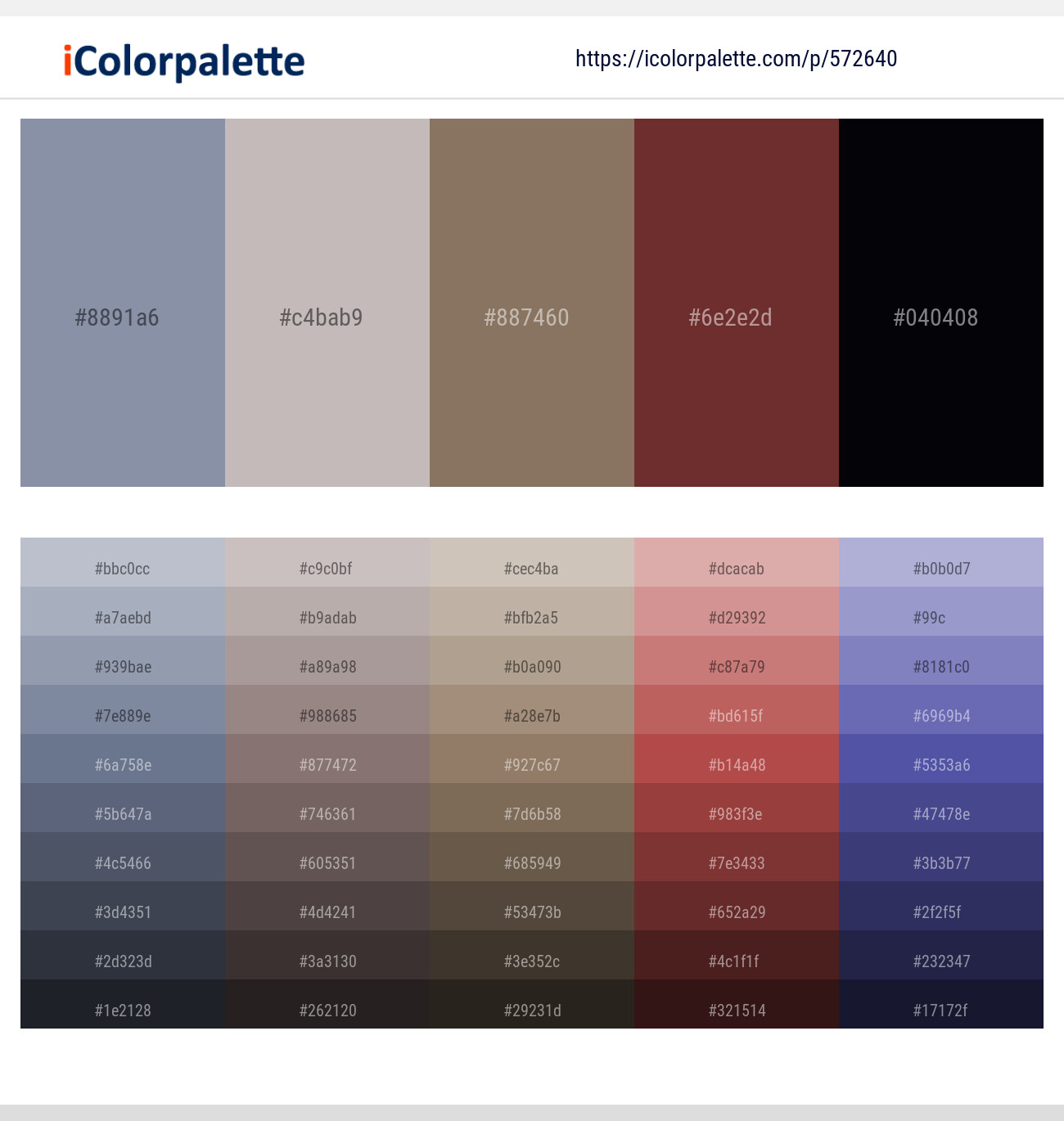 1110+ Latest Color Schemes with Silver Rust Color tone combinations ...