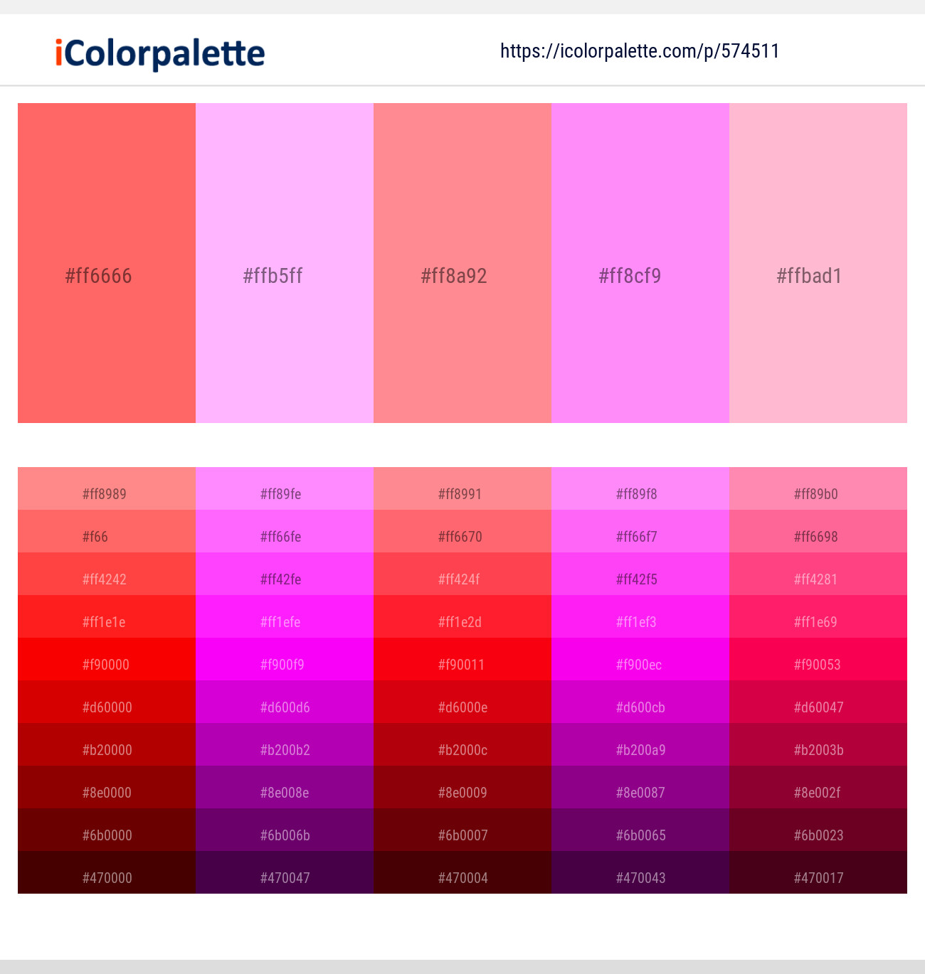 190+ Latest Color Schemes with Pink Salmon Color tone combinations ...