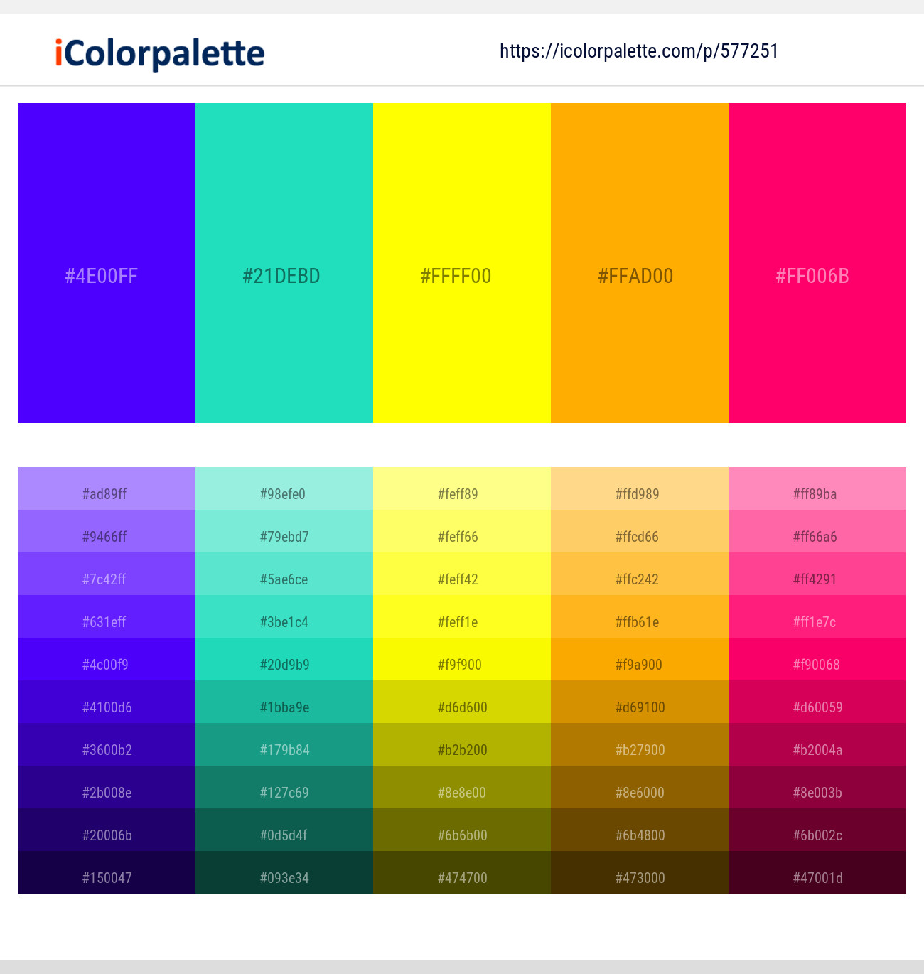 650+ Latest Color Schemes with Electric Violet Color tone combinations ...