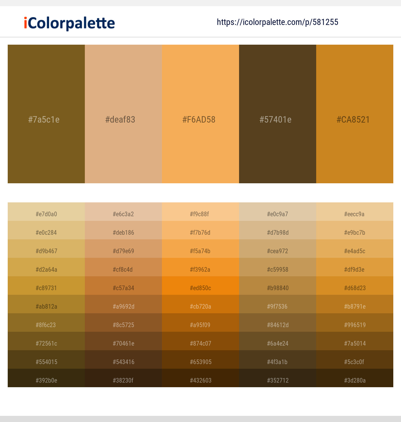 1650+ Latest Color Schemes with Metallic Bronze Color tone combinations ...