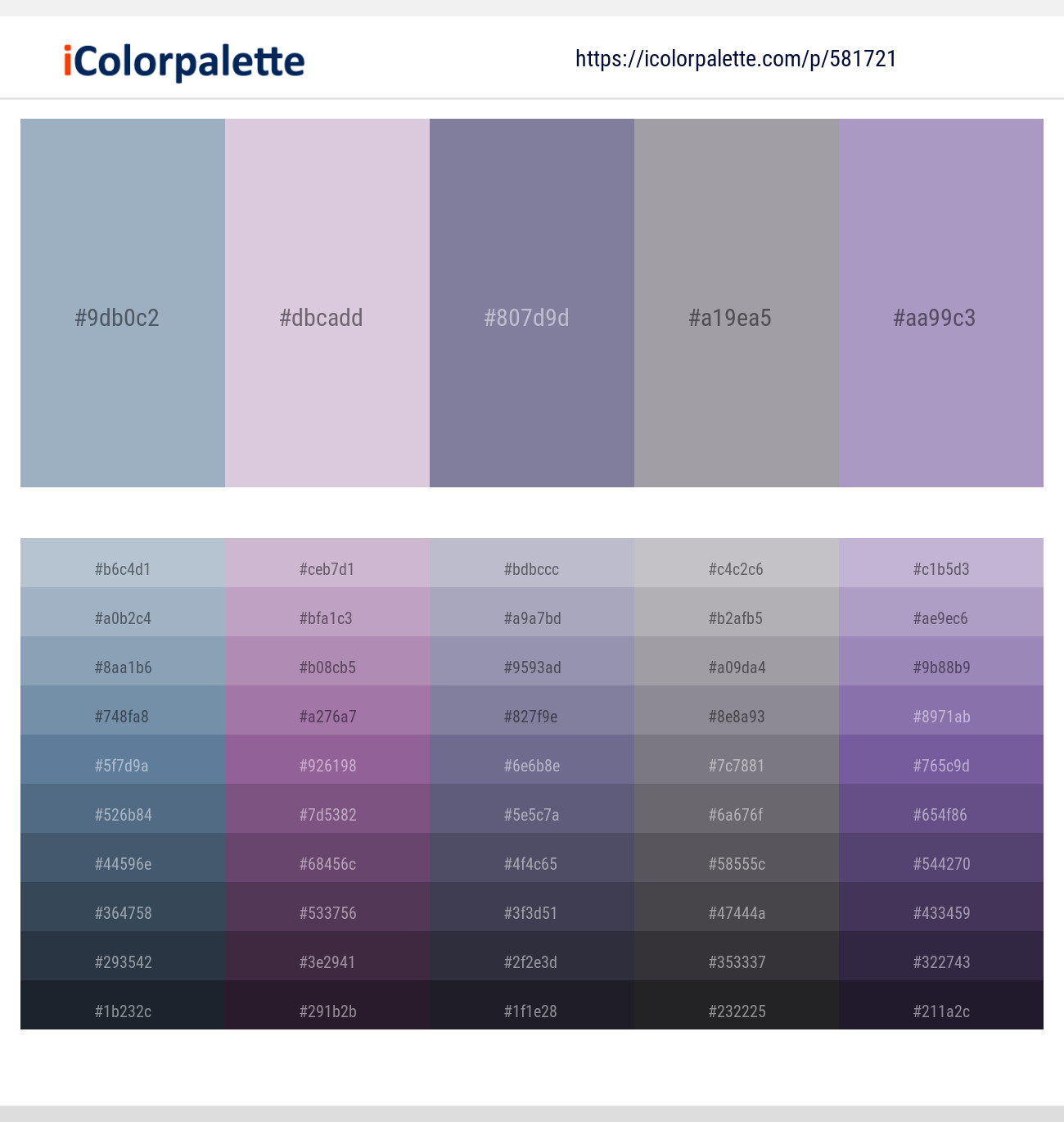 563+ Blue Haze Color Palettes & Gradient Ideas | iColorPalette