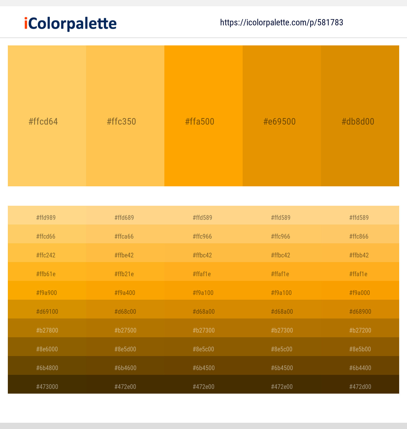 123+ Web Orange Color Palettes & Gradient Ideas | iColorPalette