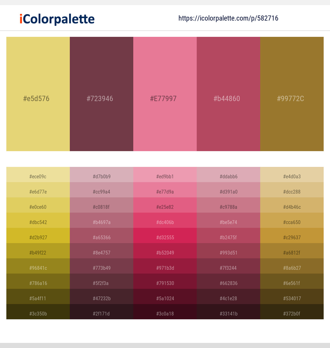 723+ Cosmic Color Palettes & Gradient Ideas | iColorPalette