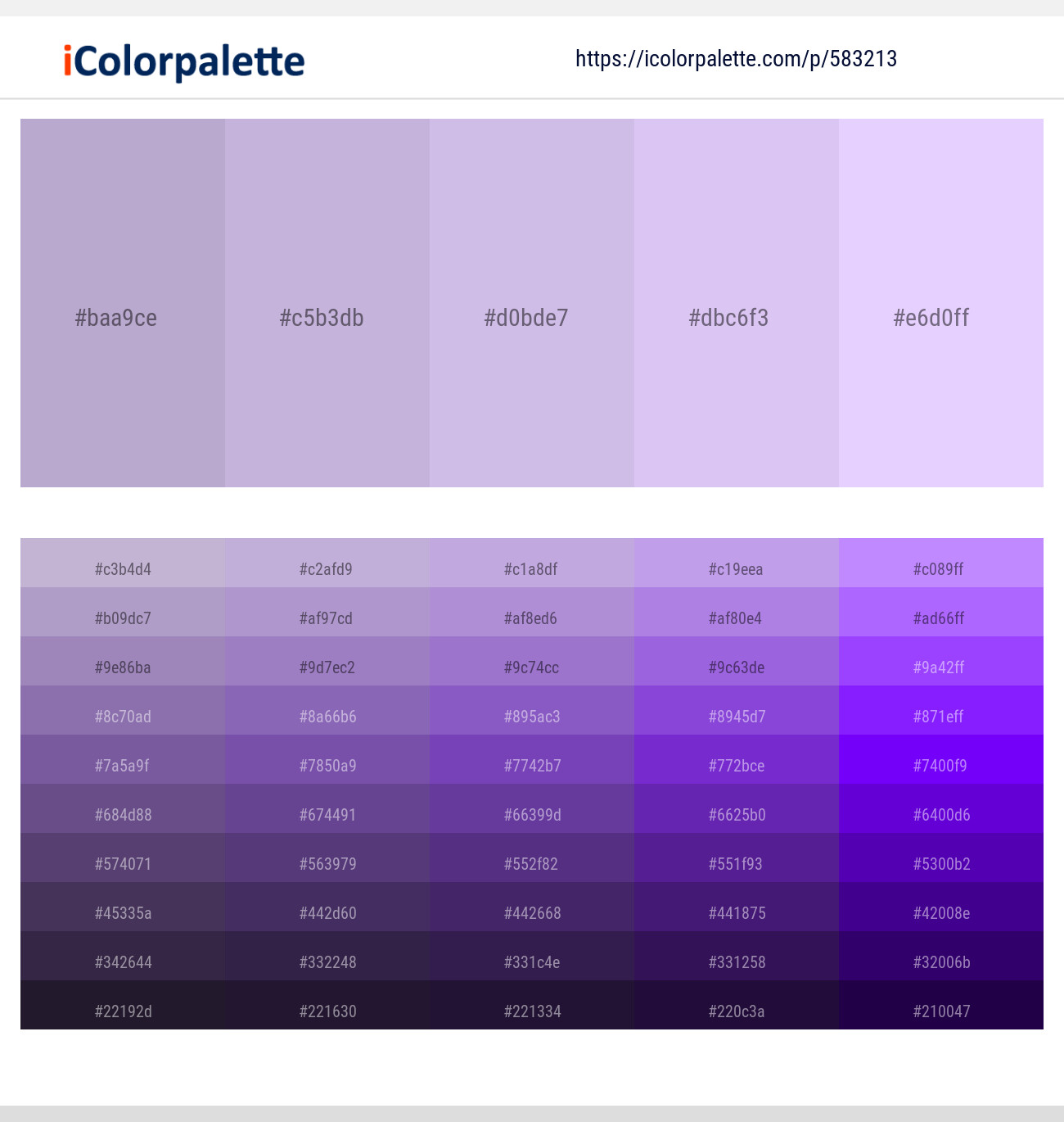 Logan – Prelude – Prelude – Moon Raker – Fog Color scheme | iColorpalette