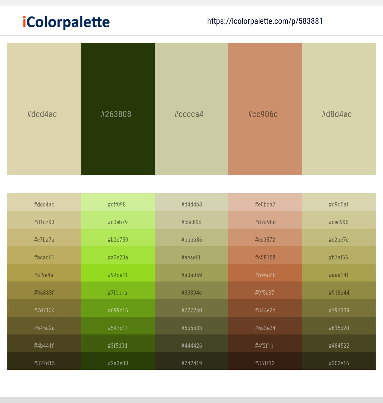 Sapling – Turtle Green – Thistle Green – Antique Brass – Akaroa Color ...