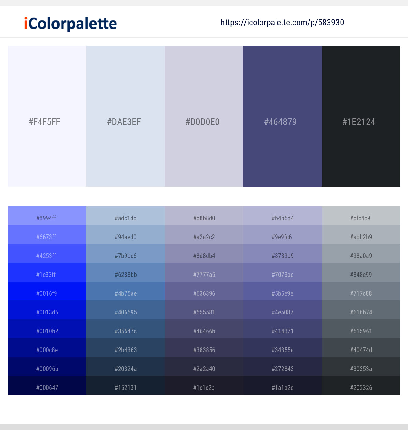2090+ Latest Color Schemes with Shark Color tone combinations | 2024 ...