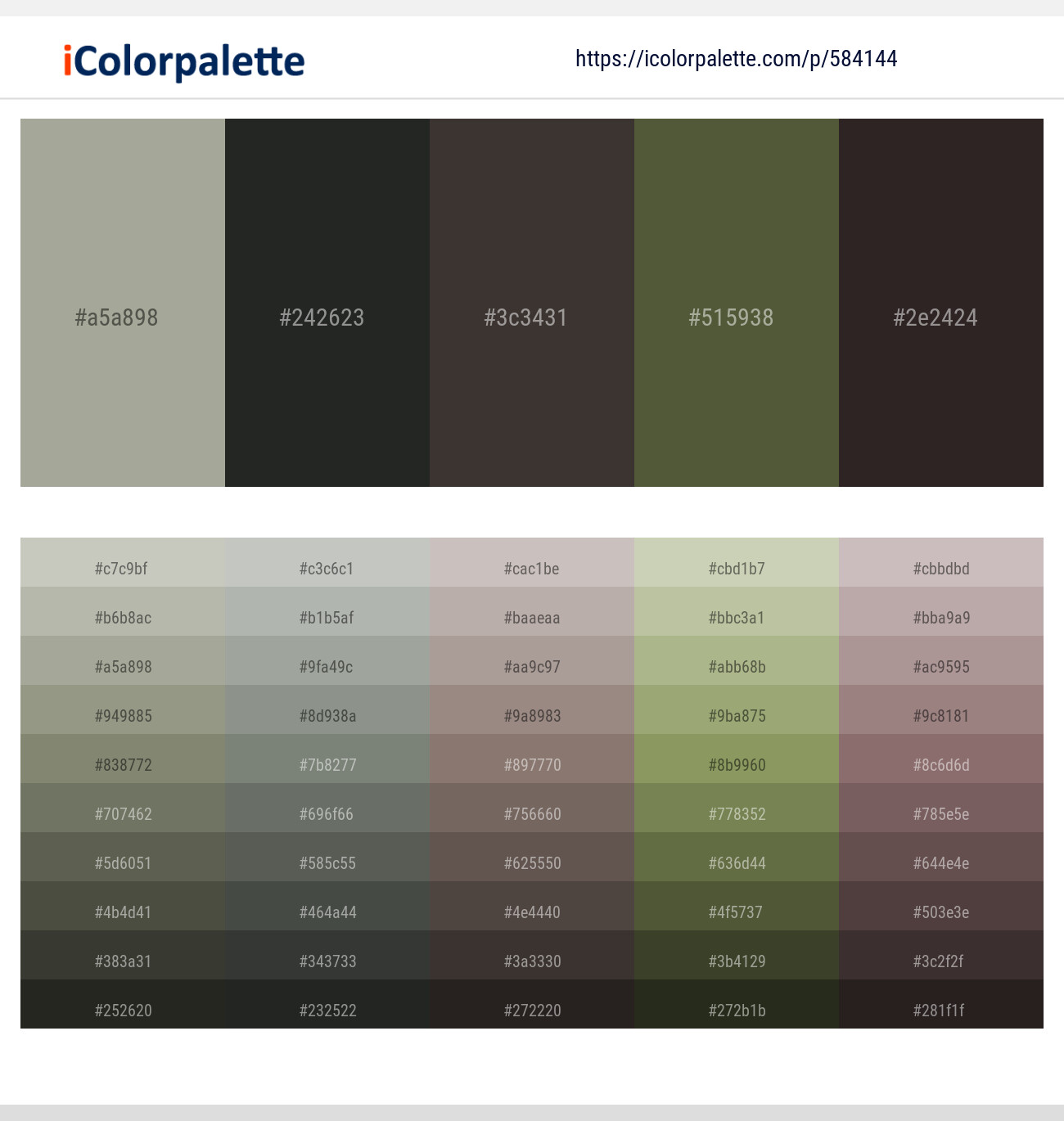 2630+ Latest Color Schemes with Heavy Metal Color tone combinations ...