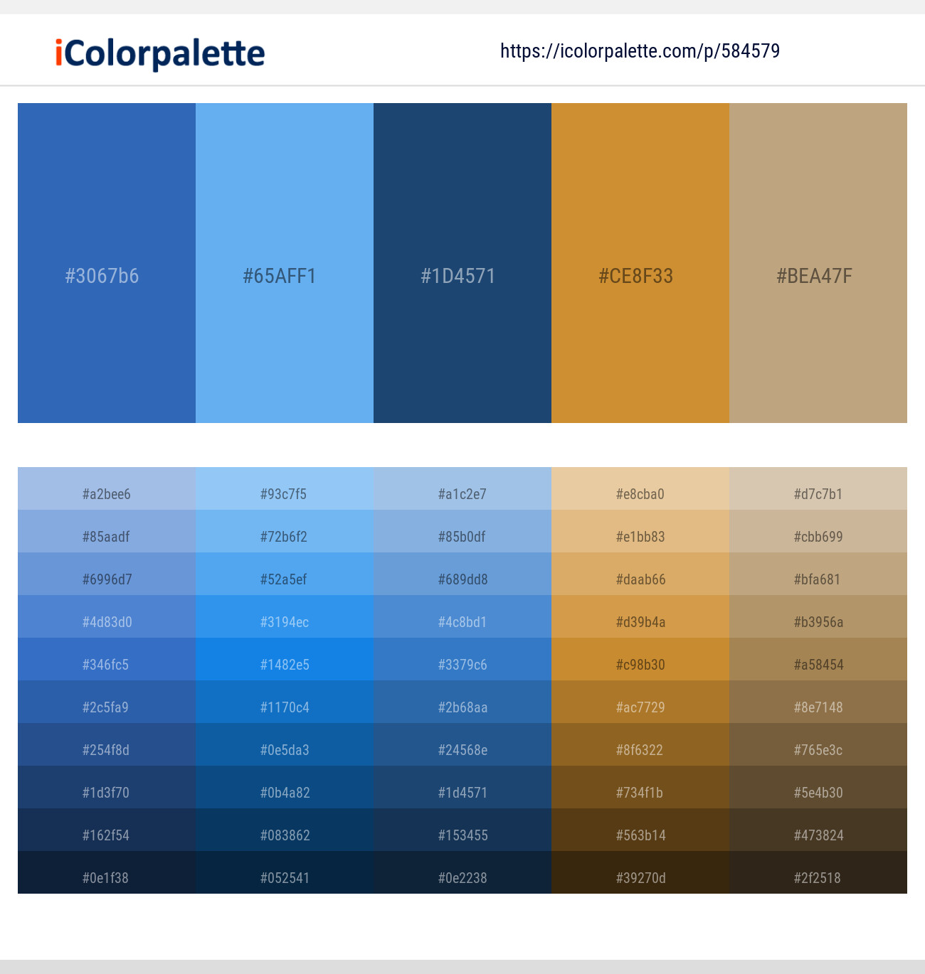 Cerulean Color Palette