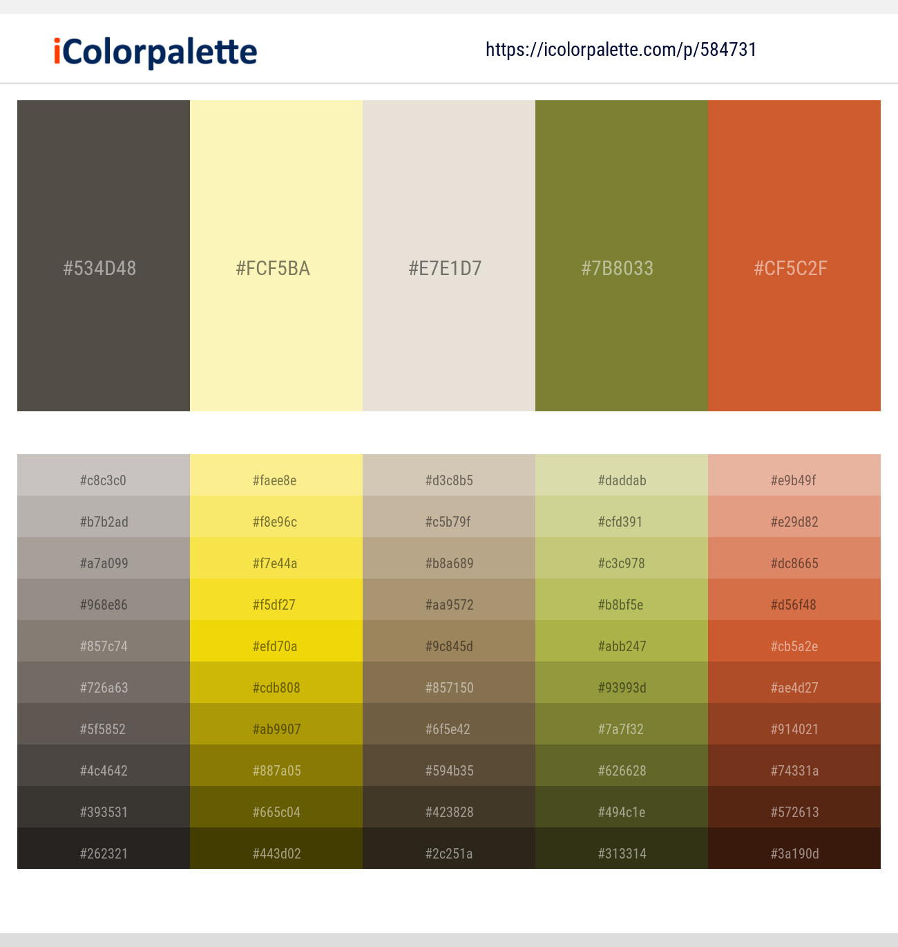 791+ Tuscany Color Palettes & Gradient Ideas | iColorPalette