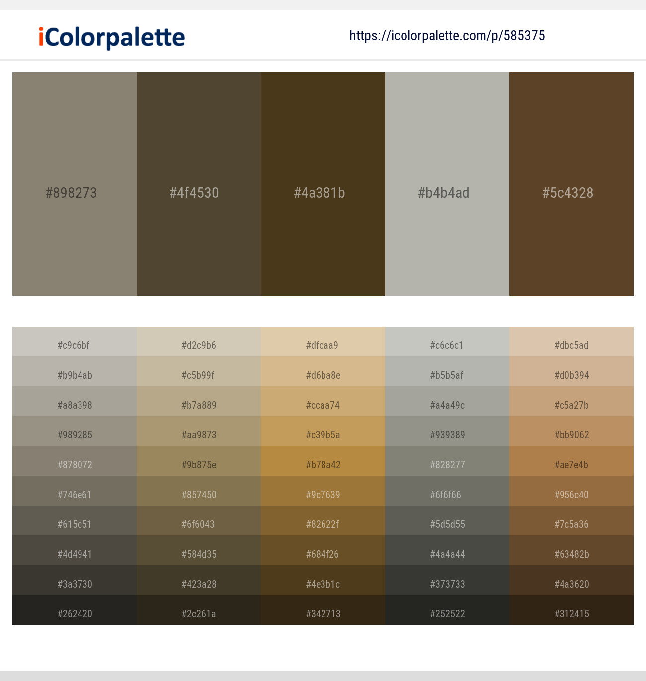 1660+ Latest Color Schemes with Metallic Bronze Color tone combinations ...