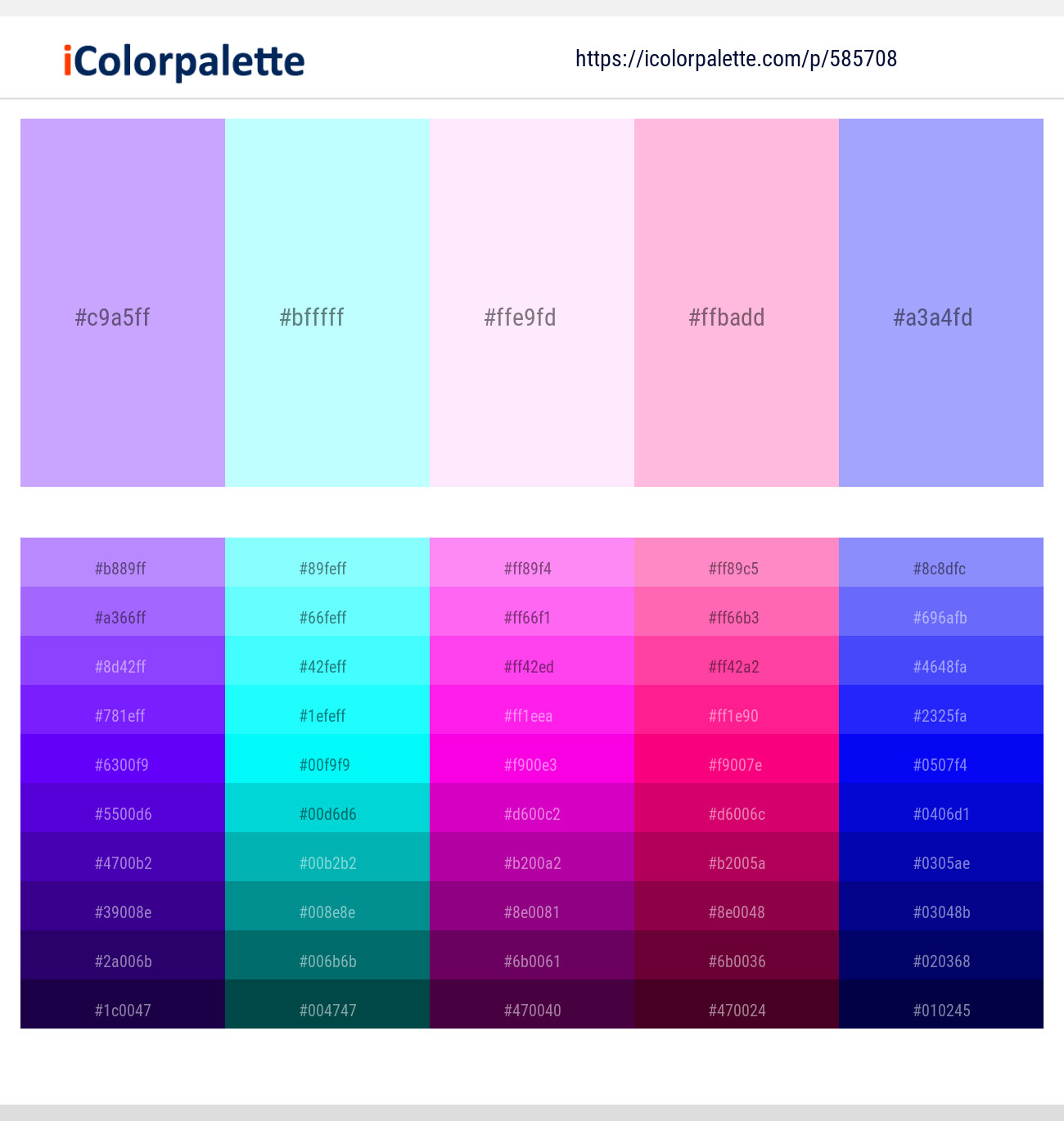 160+ Latest Color Schemes with Cotton Candy Color tone combinations ...