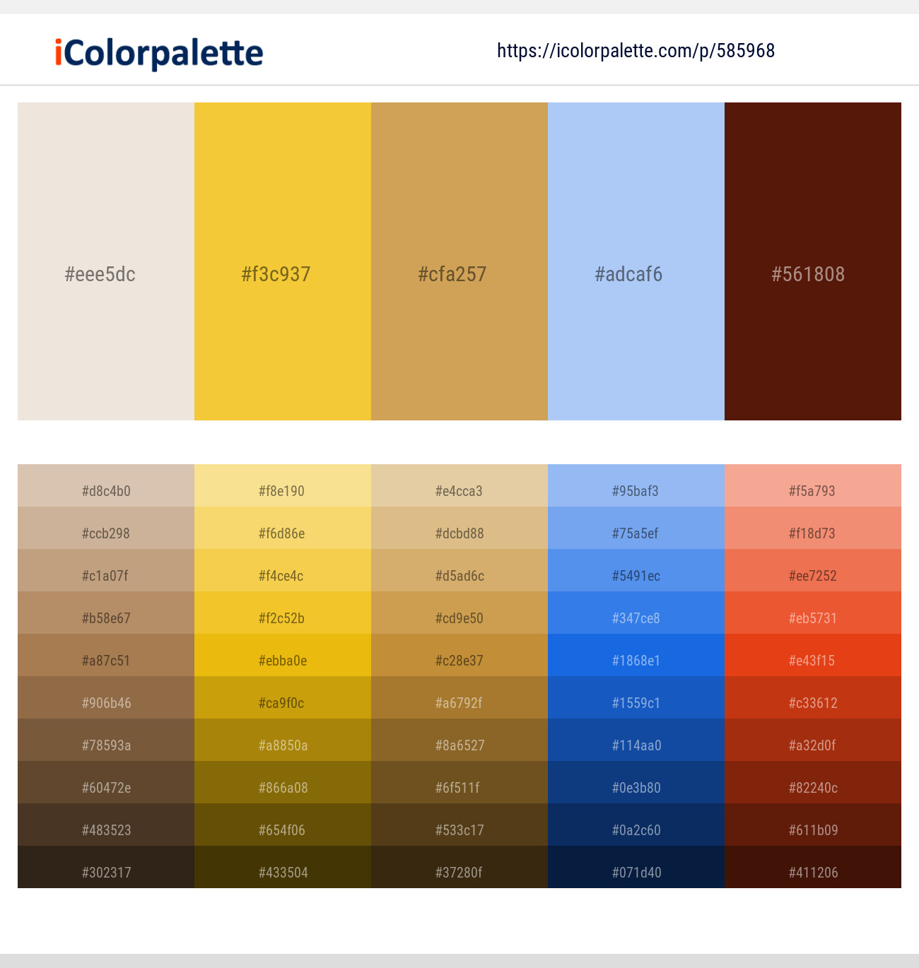 Dawn Pink – Saffron – Roti – Perano – Mahogany Color scheme | iColorpalette