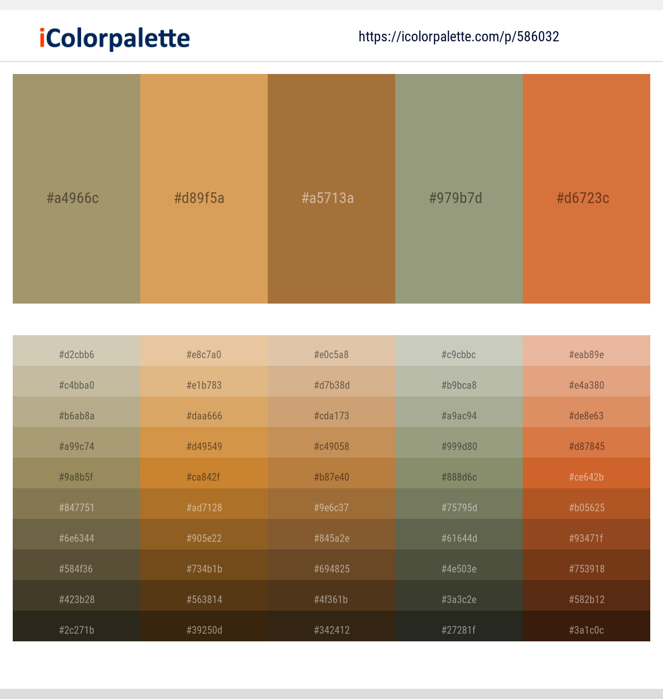 920+ Latest Color Schemes with Brown Rust Color tone combinations ...