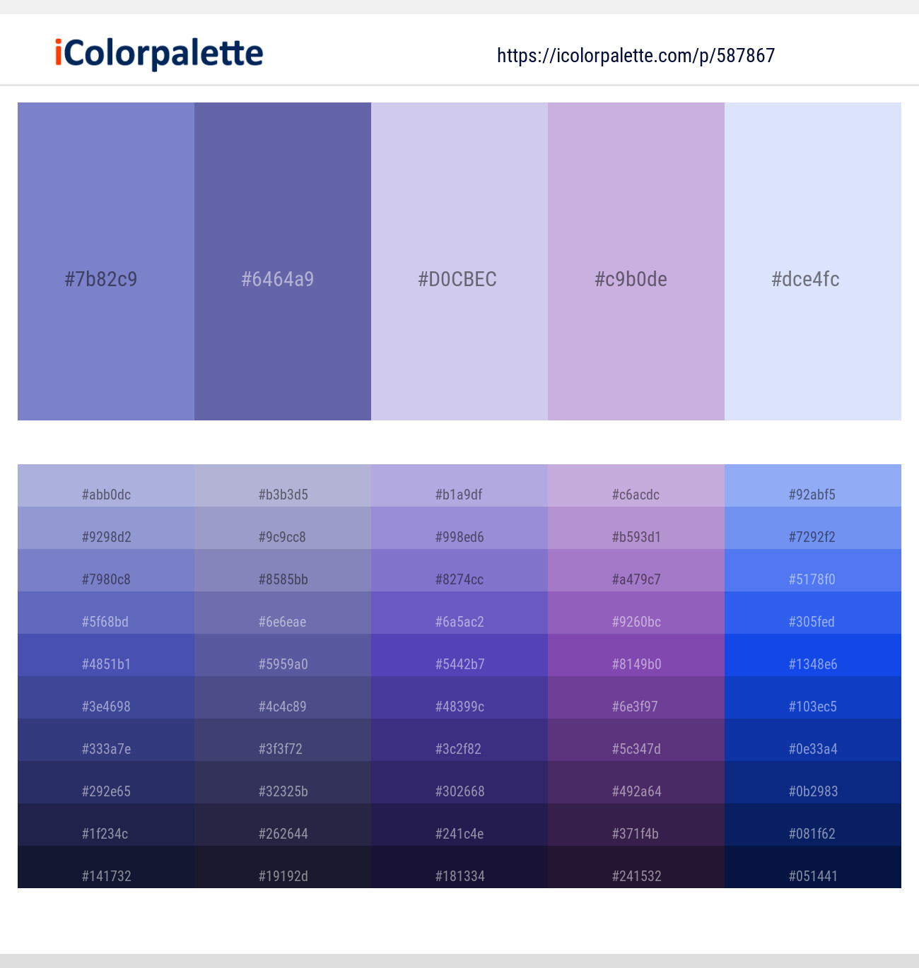531+ Prelude Color Palettes & Gradient Ideas | iColorPalette