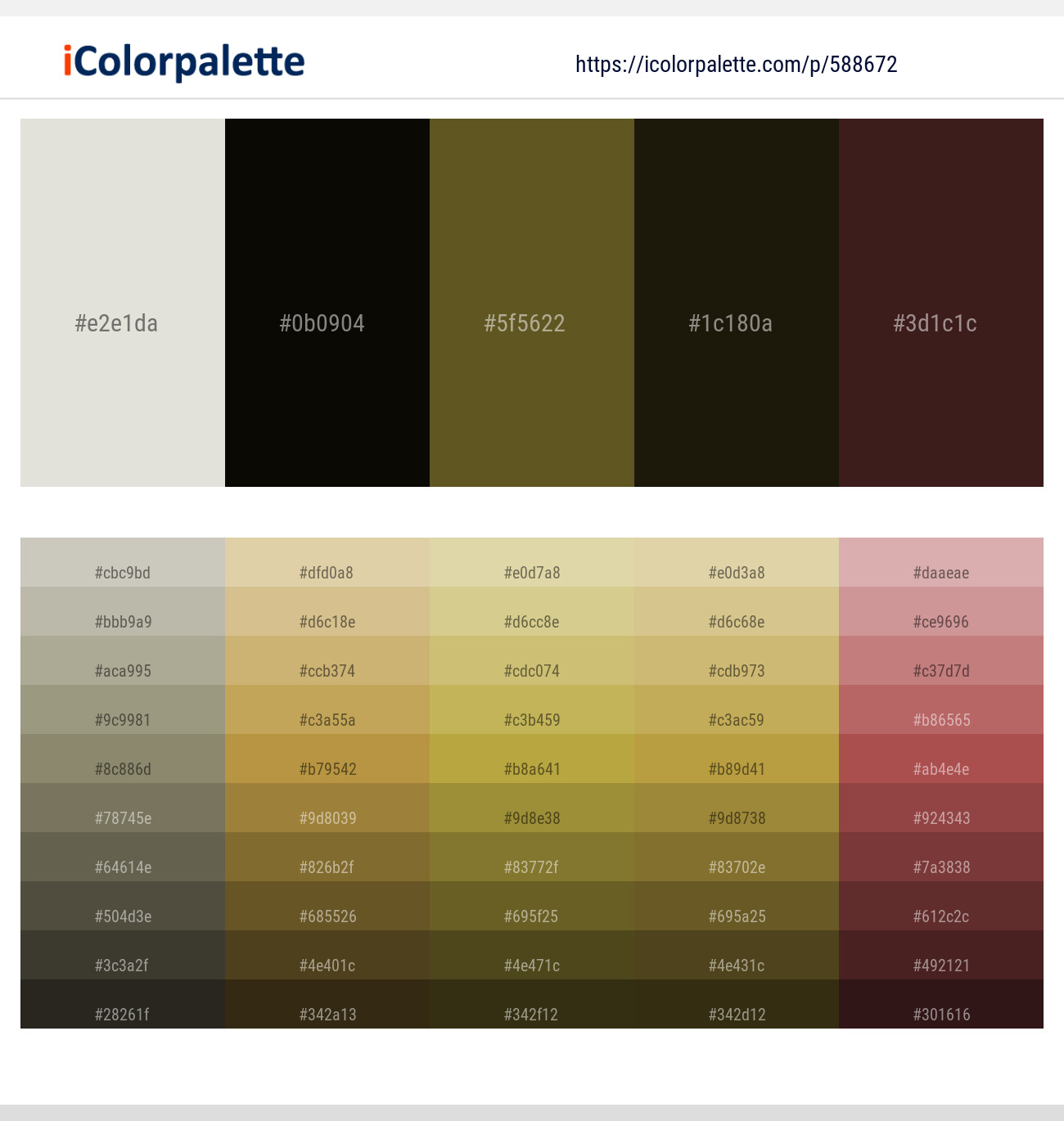 Westar – Asphalt – Dallas – Karaka – Eclipse Color scheme | iColorpalette