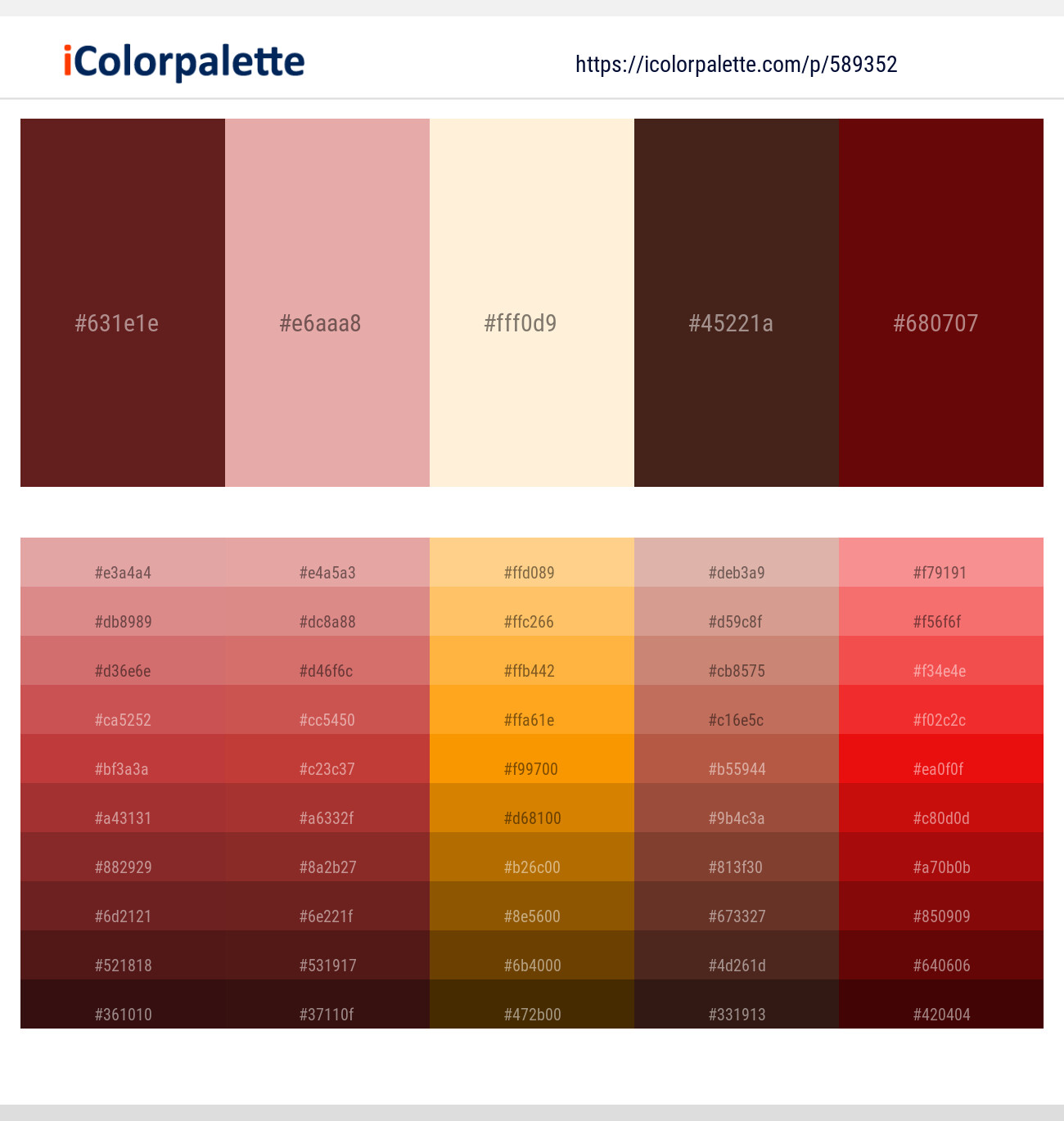 Web Color Schemes Burgundy 35+ Modern Brand Color Palette Ideas. Get