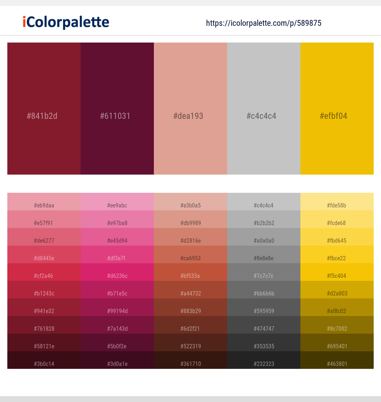 22+ Silver And Gold Color Palettes & Gradient Ideas | iColorPalette