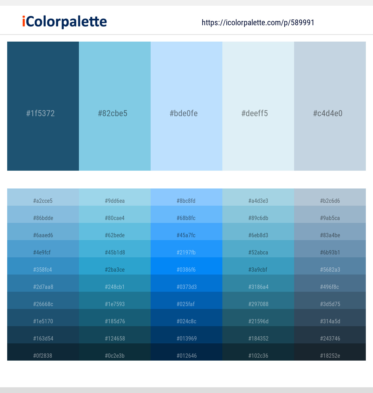 289+ Iceberg Color Palettes & Gradient Ideas | iColorPalette