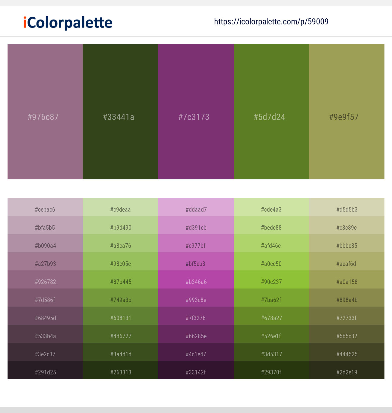 Strikemaster – Thatch Green – Plum – Fern Frond – Barley Corn Color ...