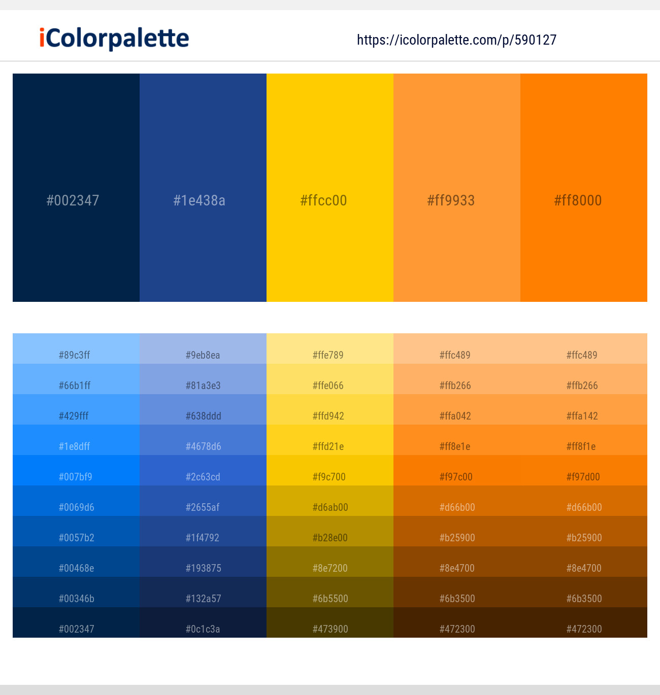 553+ Navy And Midnight Blue Color Palettes & Gradient Ideas | iColorPalette