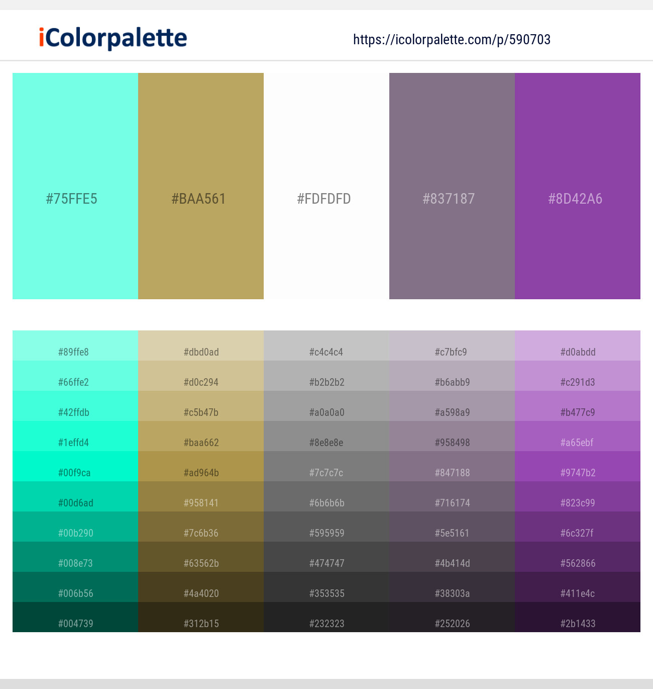 755+ Aquamarine Color Palettes & Gradient Ideas | iColorPalette