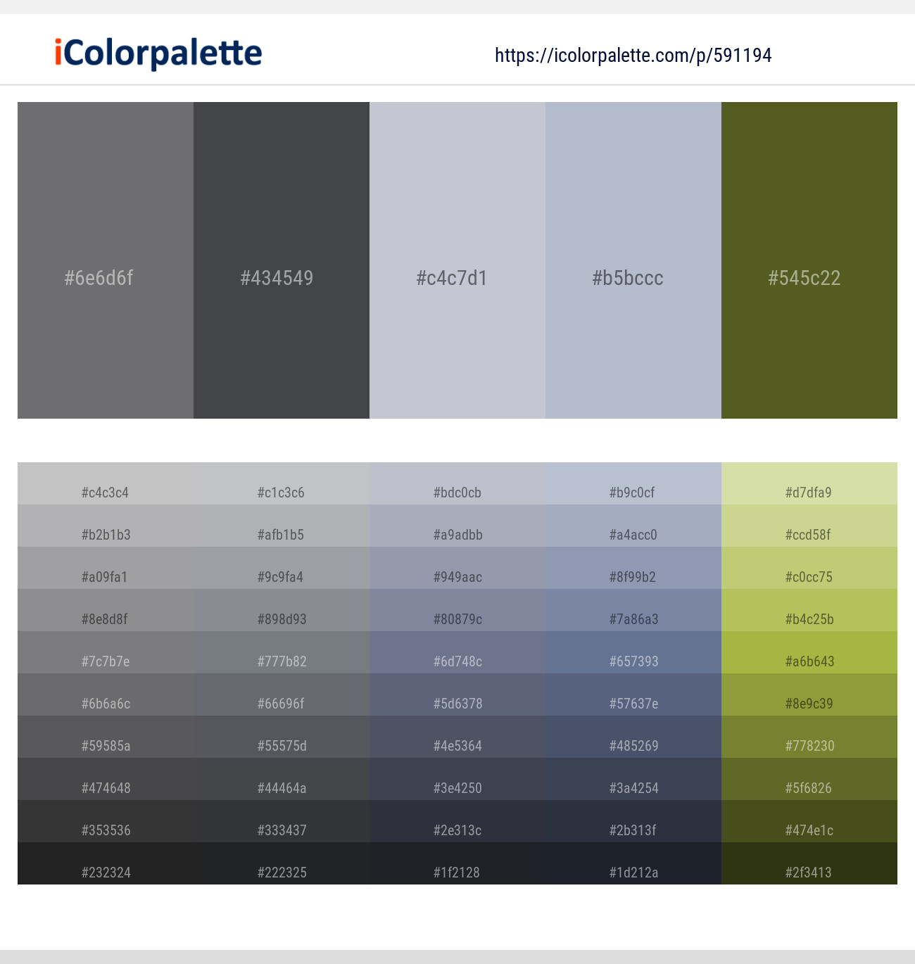 1016+ Ghost Color Palettes & Gradient Ideas | iColorPalette