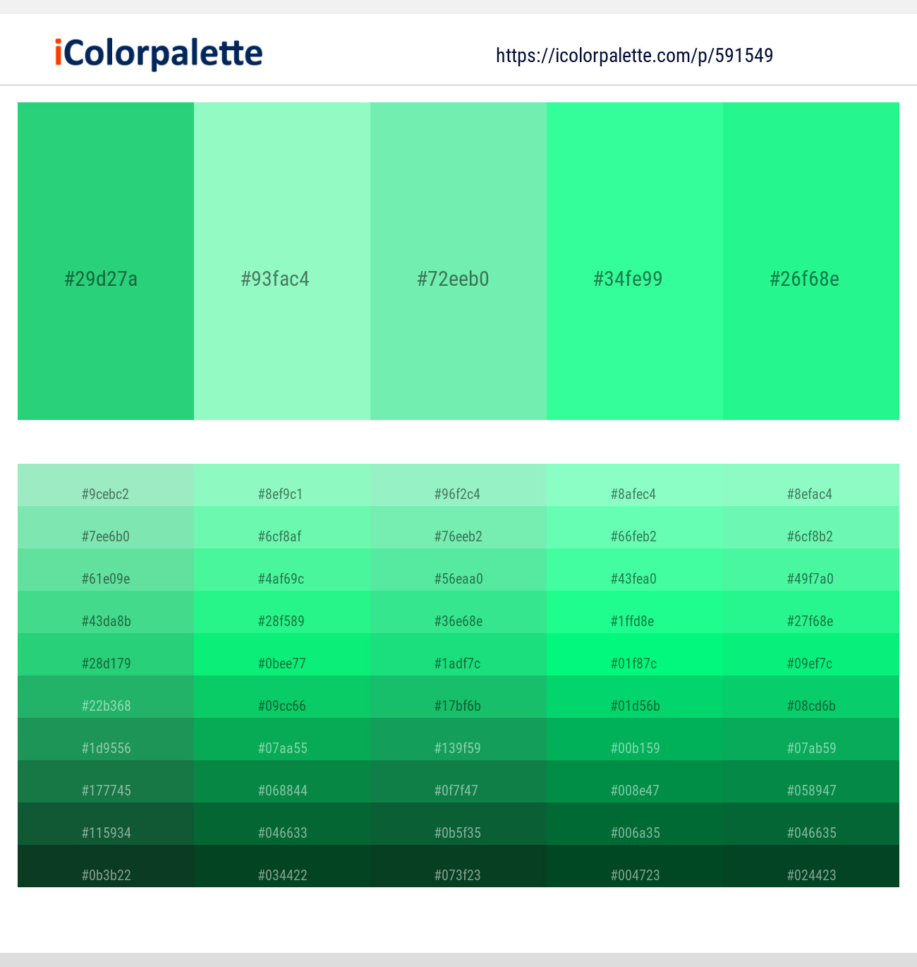 13 Latest Color Schemes with Medium Spring Green And Spring Green Color ...