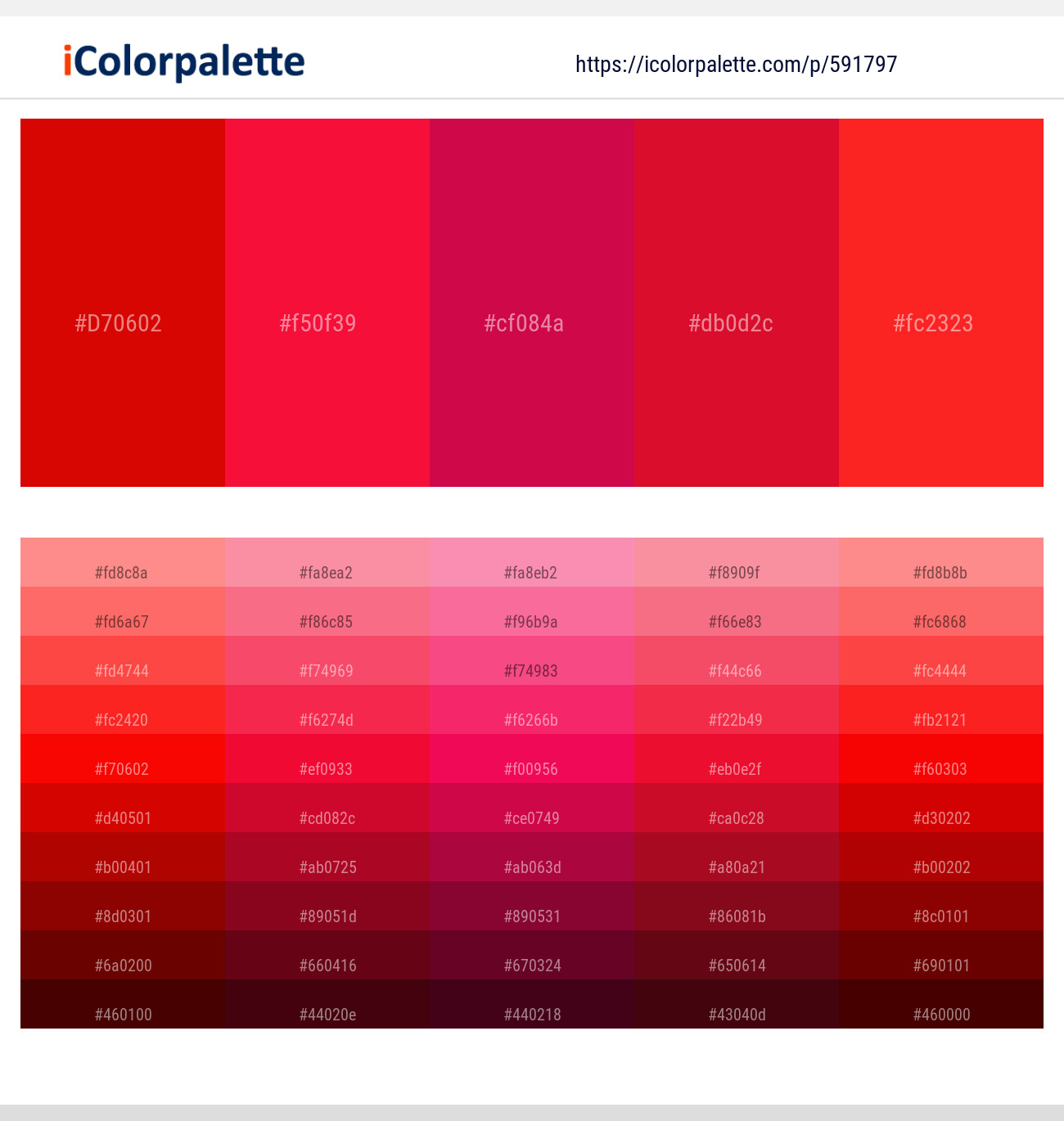 6500+ Latest Color Schemes with Red Color tone combinations | 2025 ...