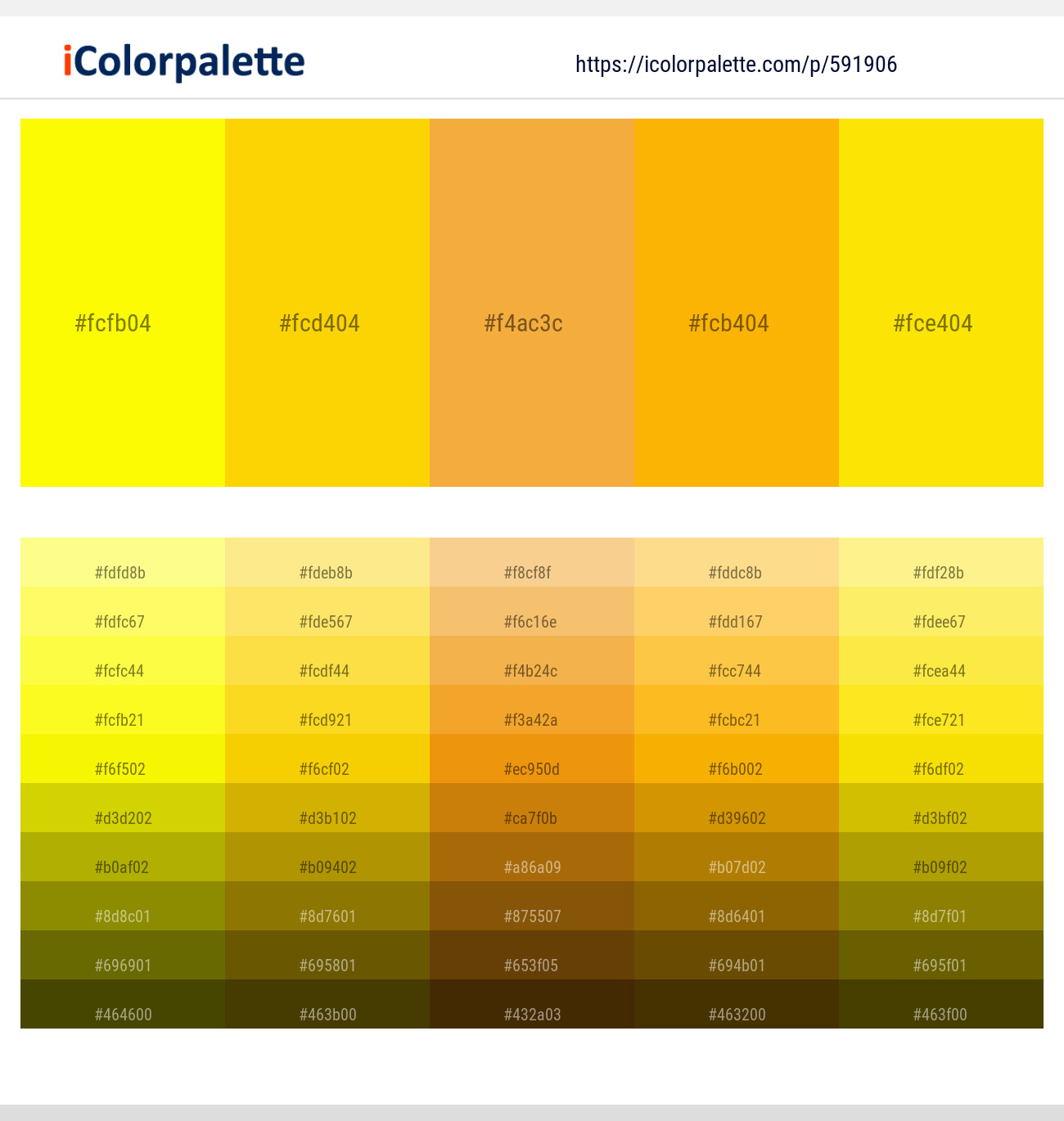 49+ Yellow And Orange Color Palettes & Gradient Ideas | iColorPalette