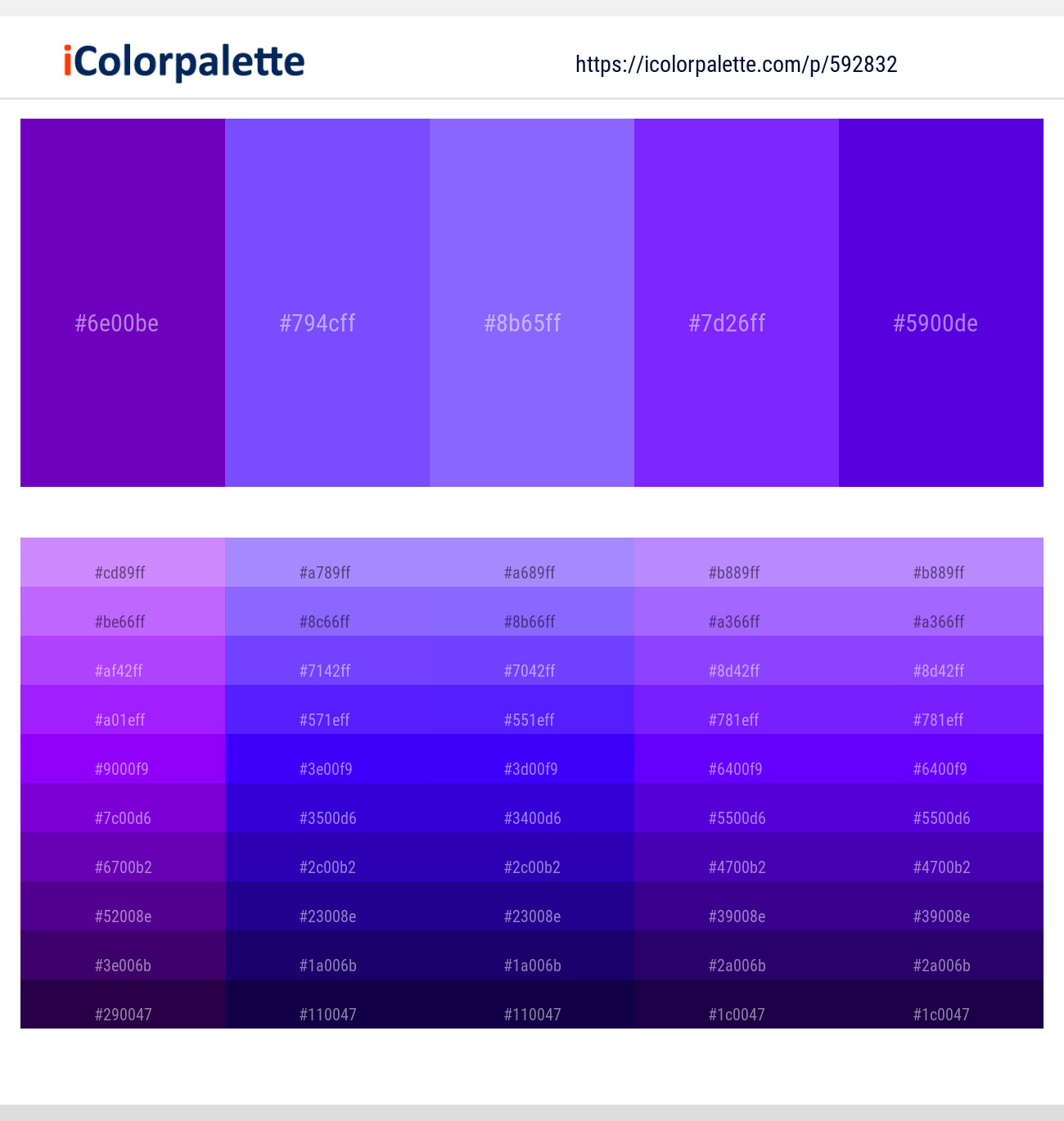 20 Latest Color Schemes with Medium Slate Blue And Dark Violet Color ...