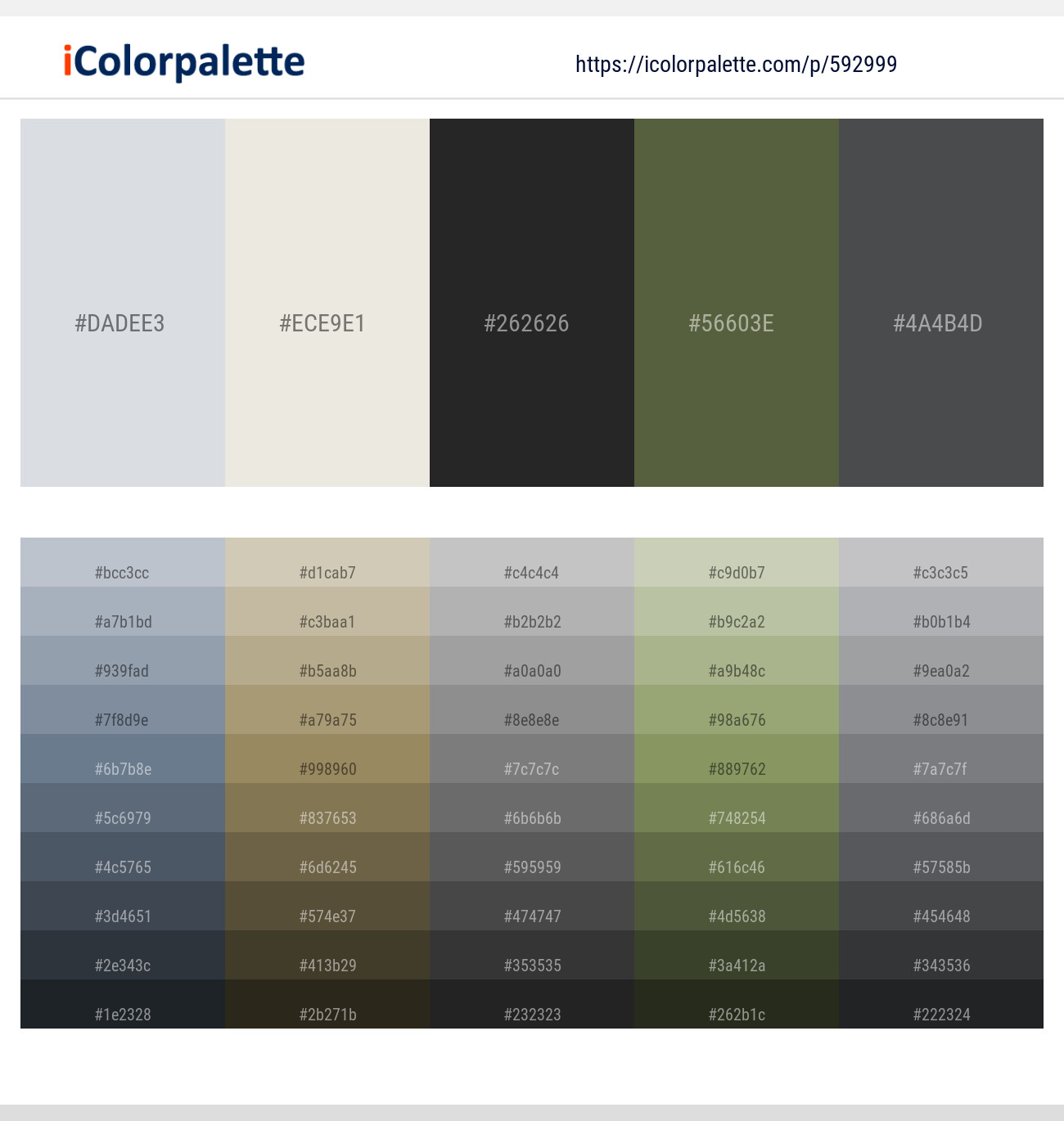 2315+ Iron Color Palettes & Gradient Ideas | iColorPalette