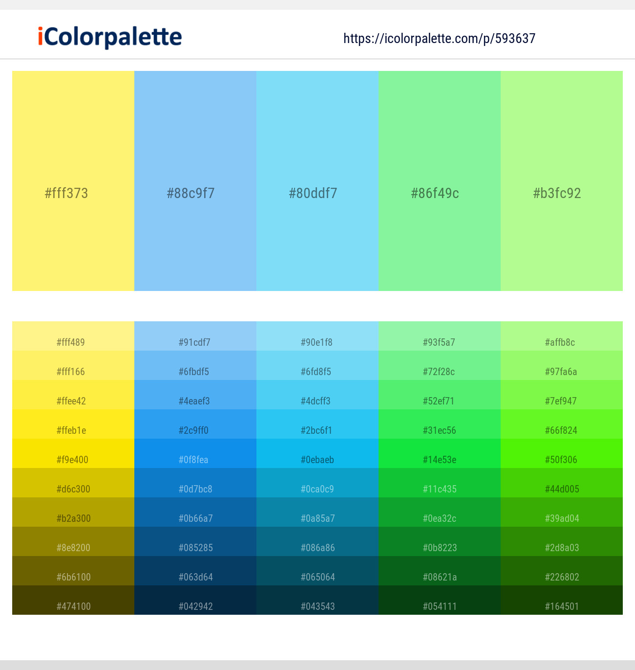 24+ Light Sky Blue And Light Green Color Palettes & Gradient Ideas ...