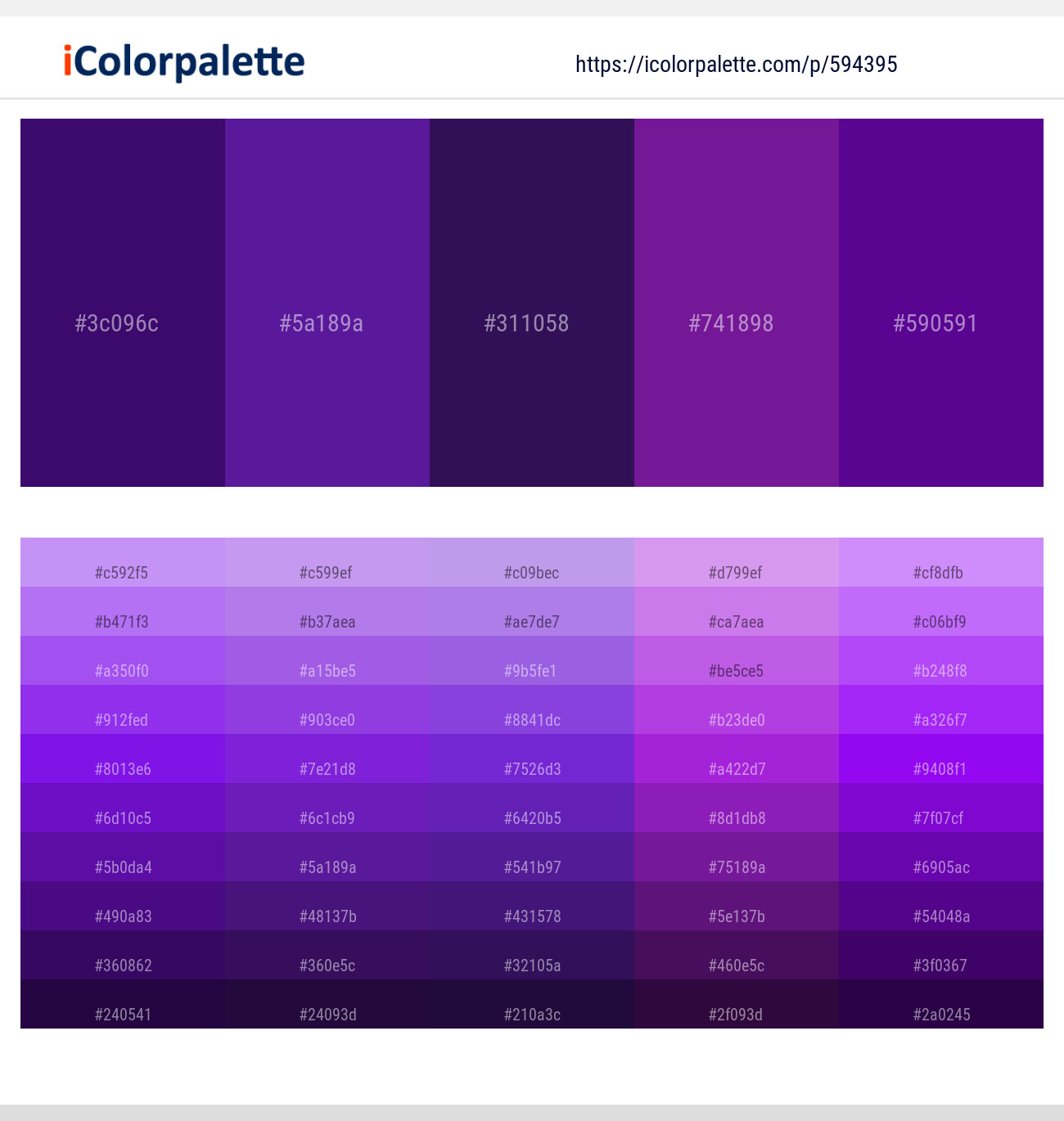 Indigo Color Chart Rainbow Color Chart Kids Color Names Stock Vector