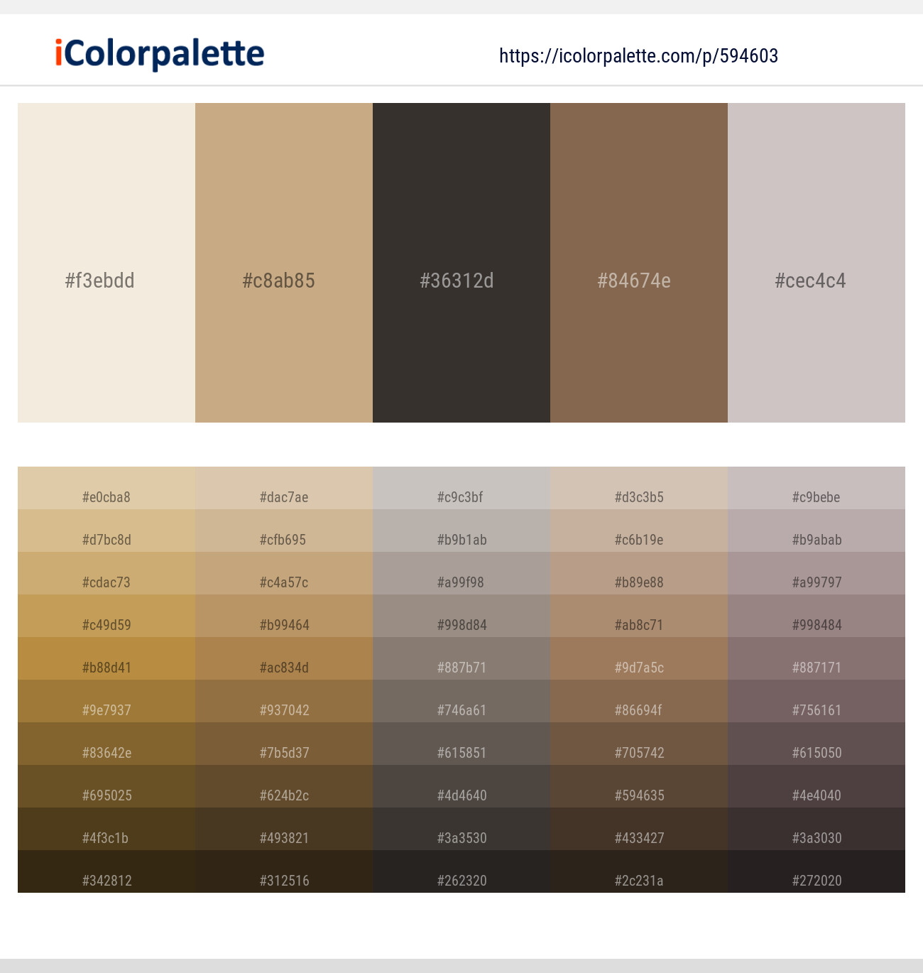 3878+ Shadow Color Palettes & Gradient Ideas | iColorPalette