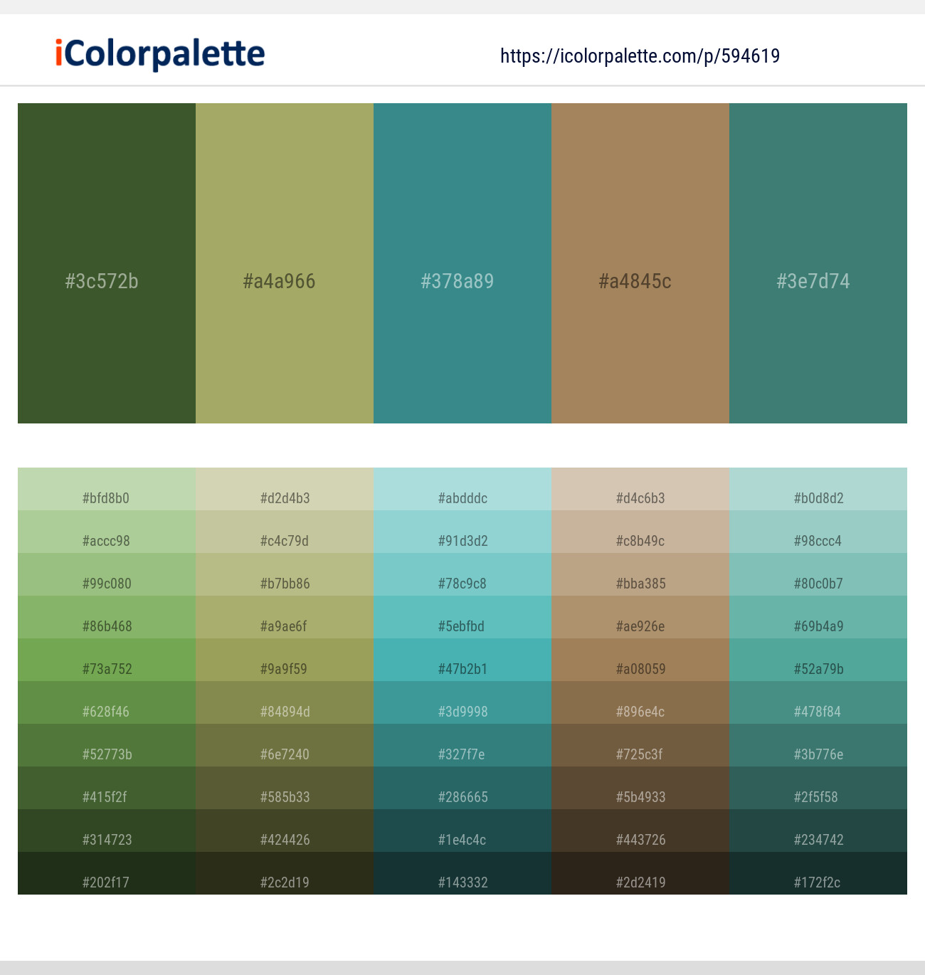 519+ Paradiso Color Palettes & Gradient Ideas | iColorPalette