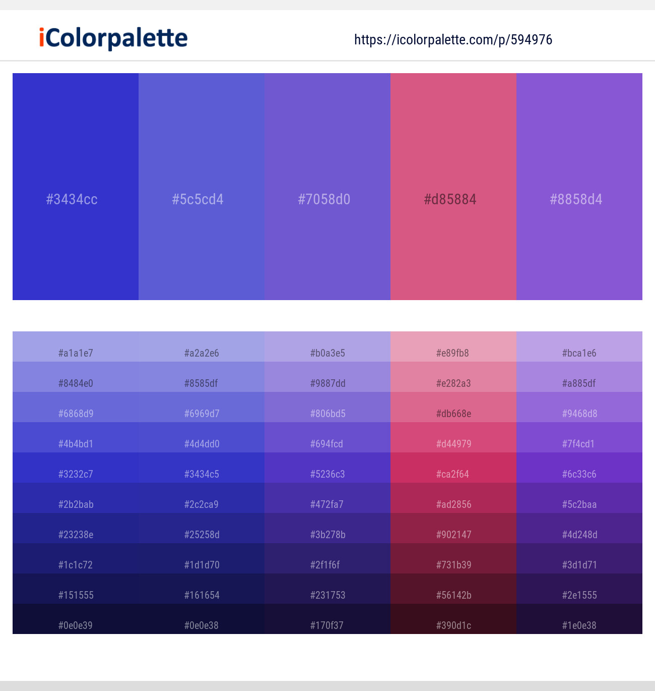 Governor Bay – Indigo – Blue Marguerite – Cranberry – Amethyst Color ...