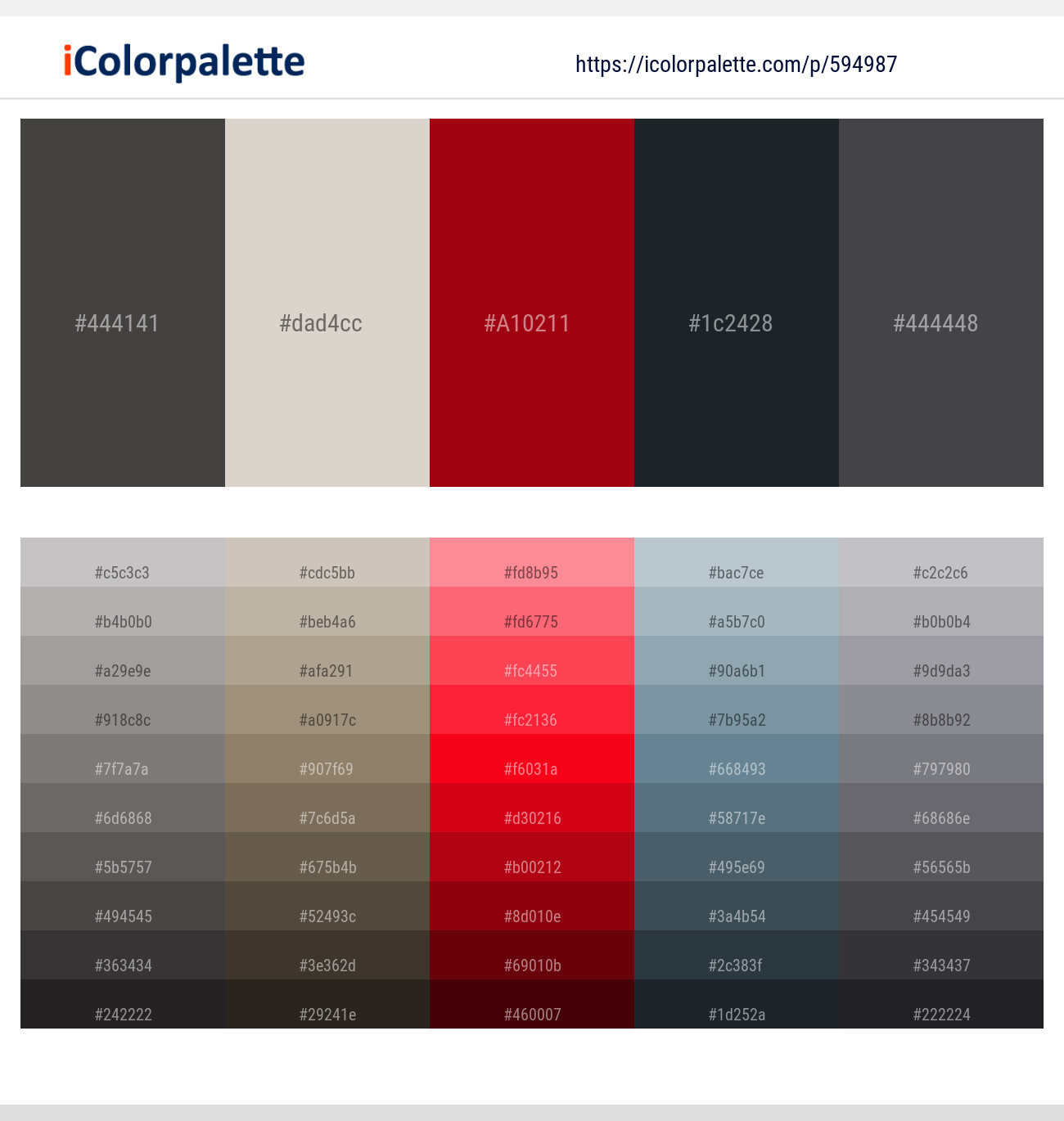 Mine Shaft – Swirl – Scarlett – Shark – Gun Powder Color scheme ...