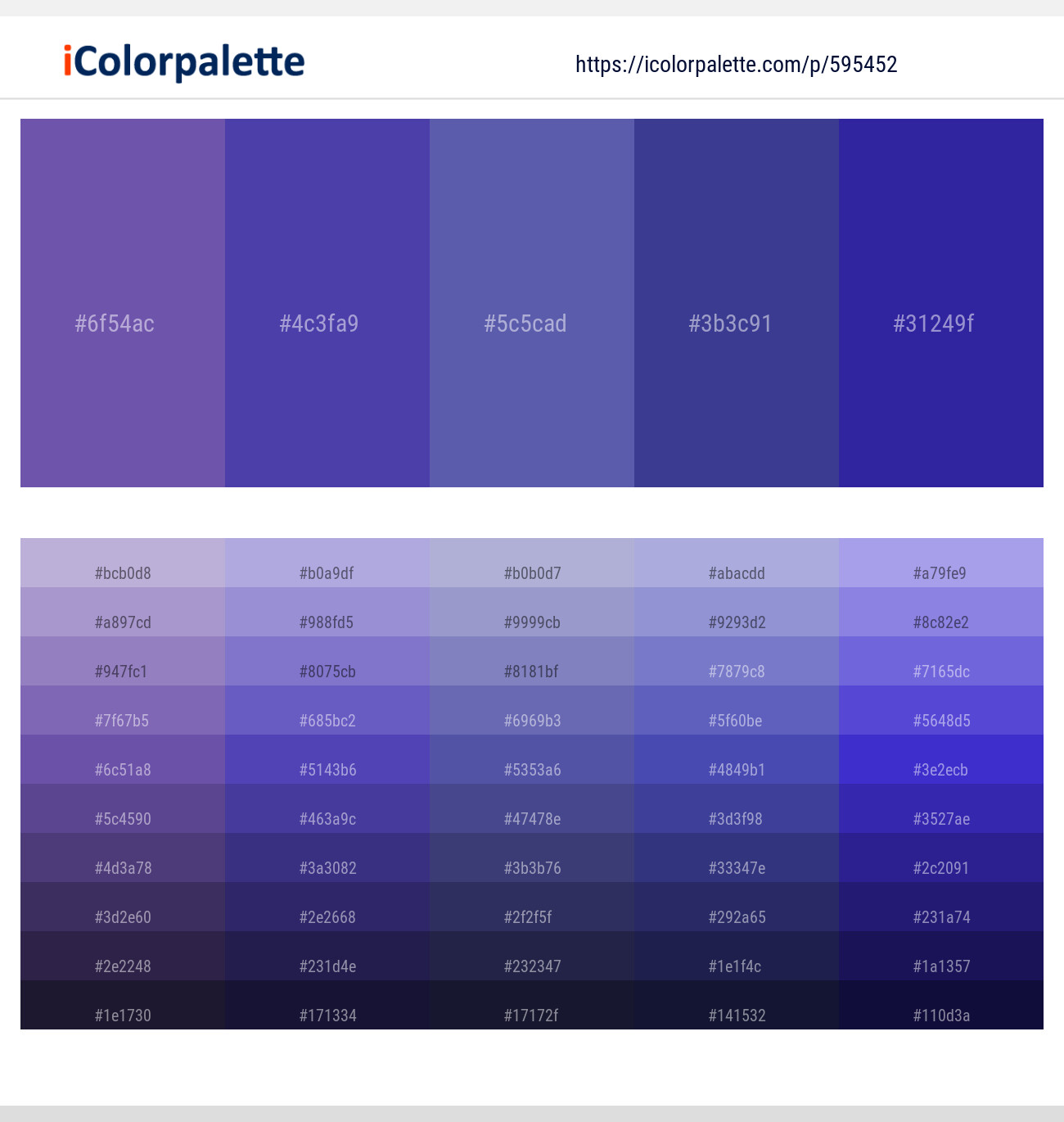 Studio – Gigas – Scampi – Minsk – Jacksons Purple Color scheme ...