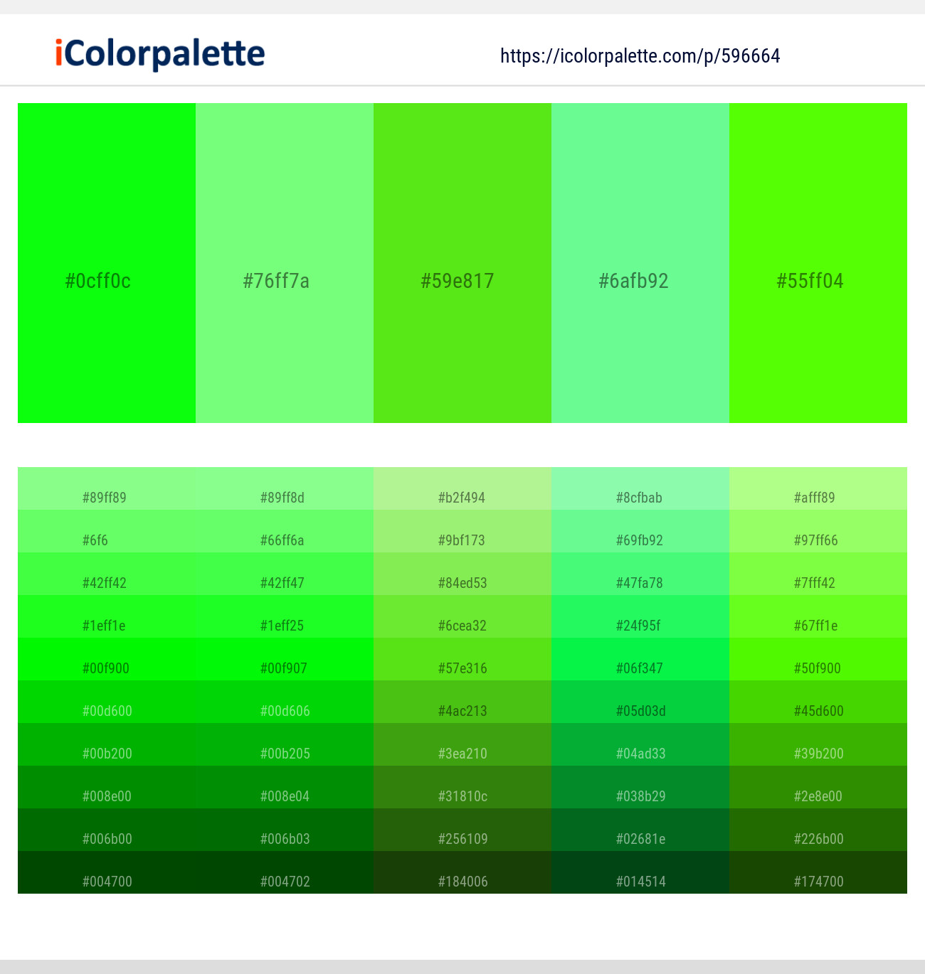 Green – Screamin’ Green – Bright Green – Screamin’ Green – Bright Green ...