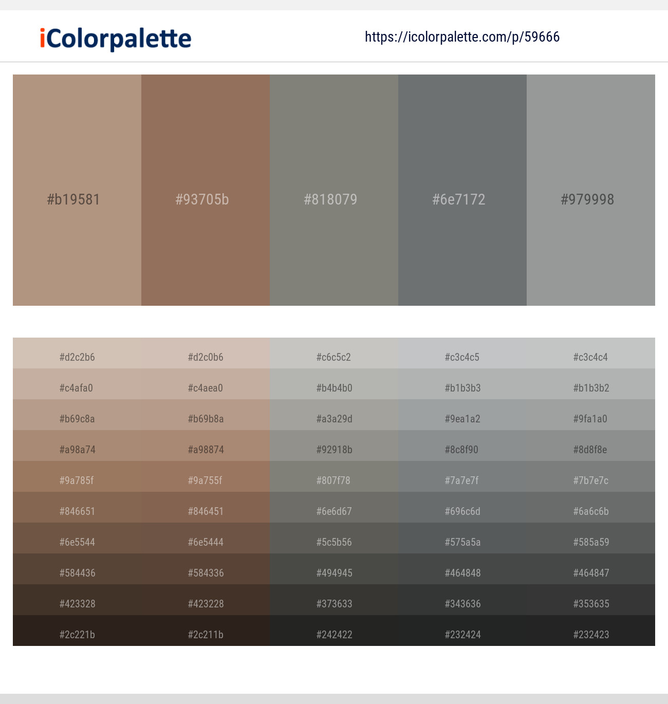 1 Latest Color Schemes with Beaver And Nevada Color tone combinations ...