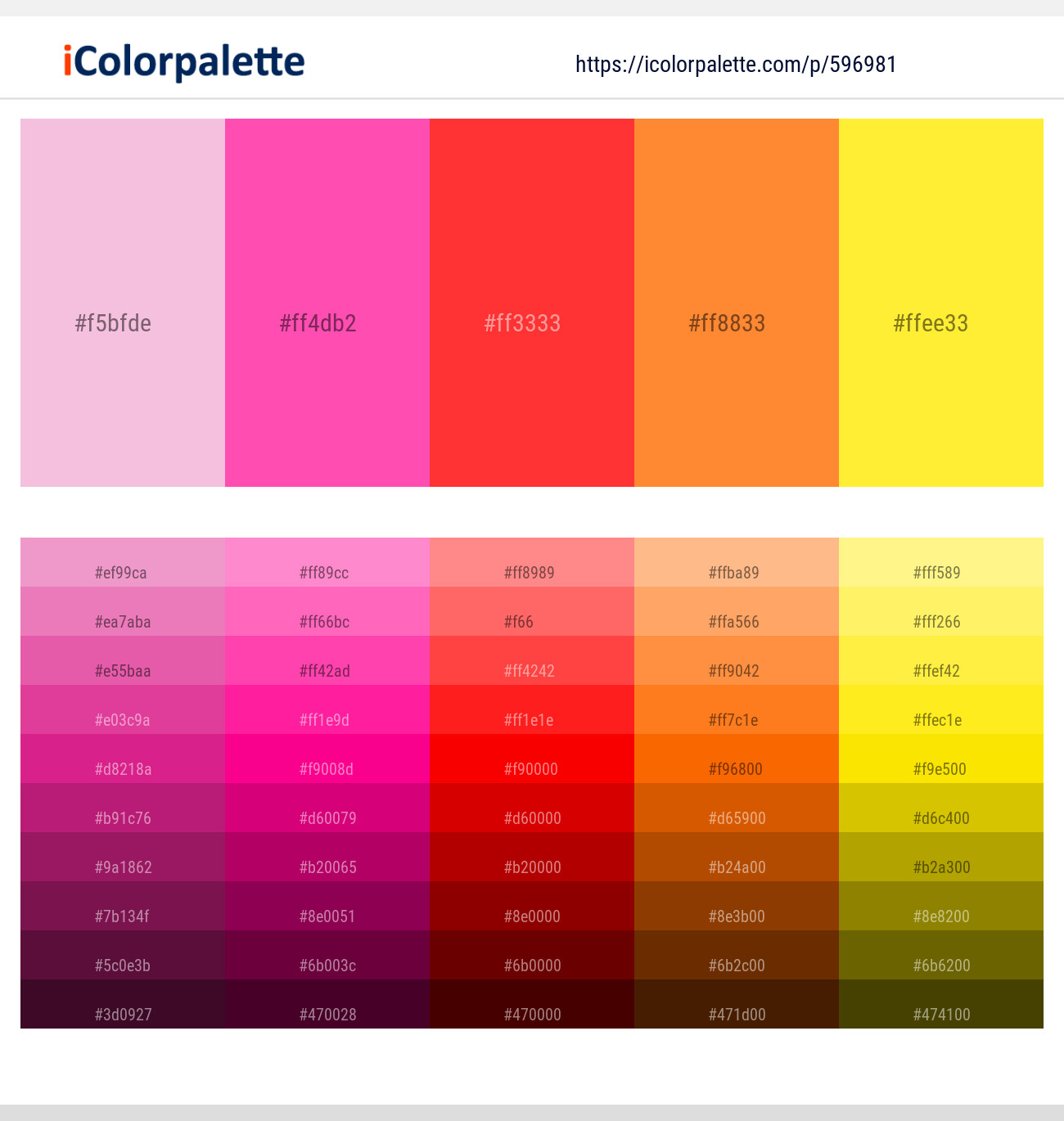 1505+ Fuchsia Color Palettes & Gradient Ideas | iColorPalette