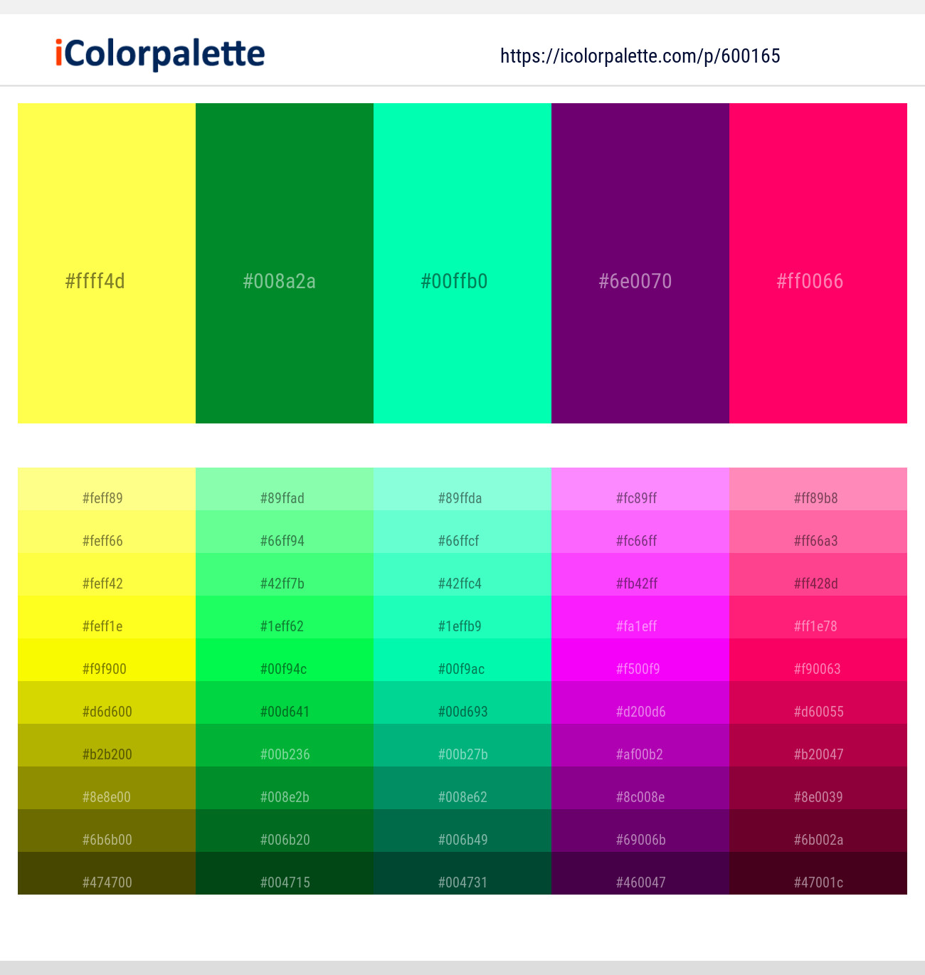 Gorse – Fun Green – Spring Green – Cardinal Pink – Rose Color scheme ...